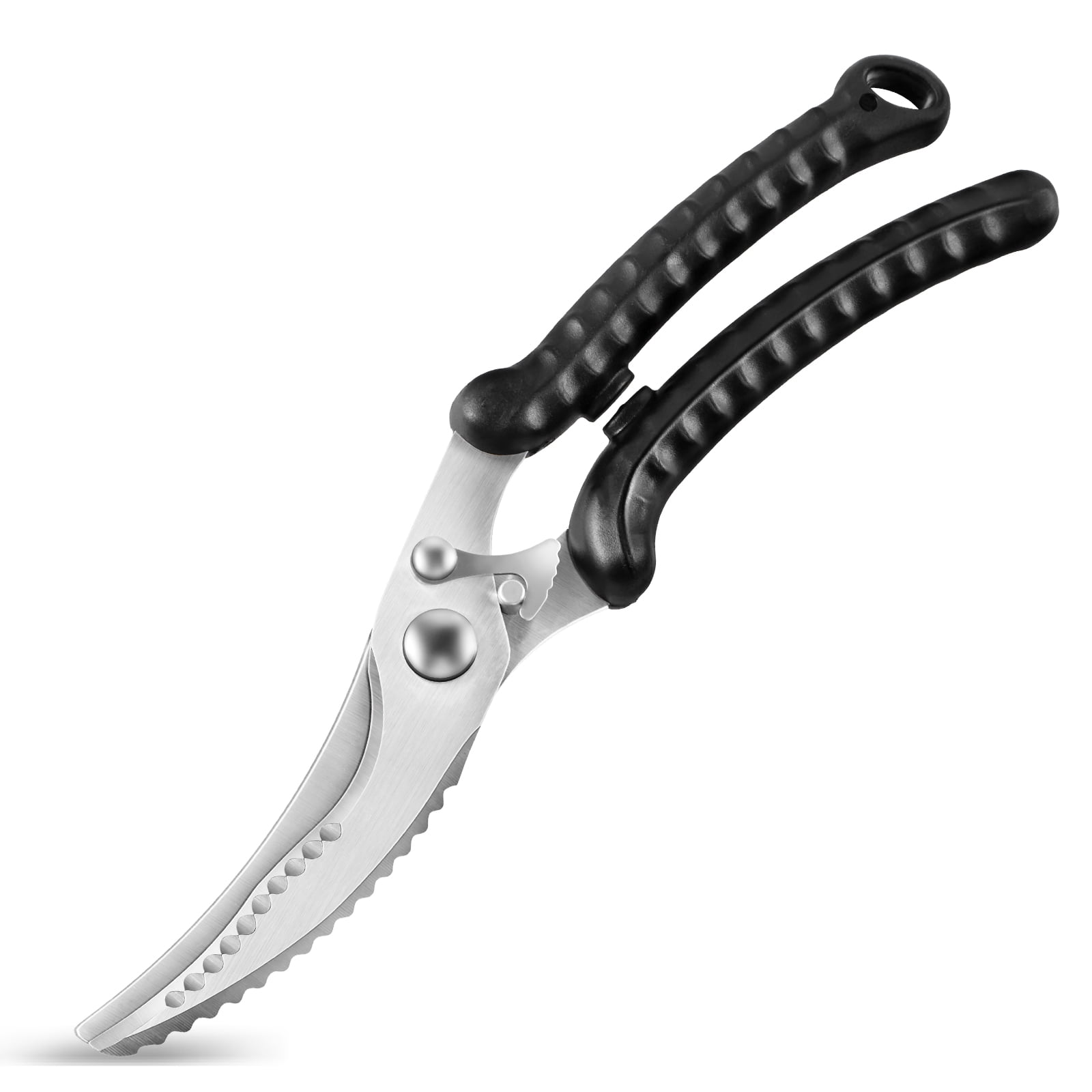 Ikoopy Poultry Shears Stainless Steel Kitchen Scissors Spring Loaded ...