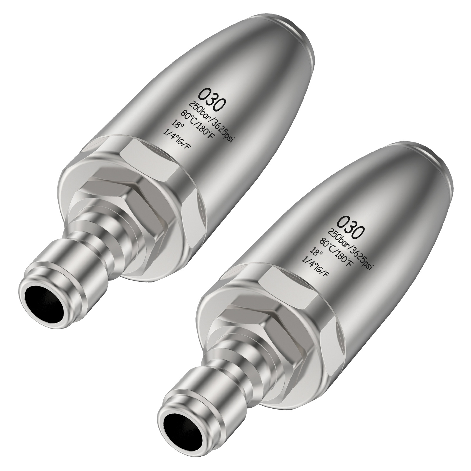 Ikoopy Pressure Washer Nozzle Stainless Steel Rotating Jet Nozzle ...