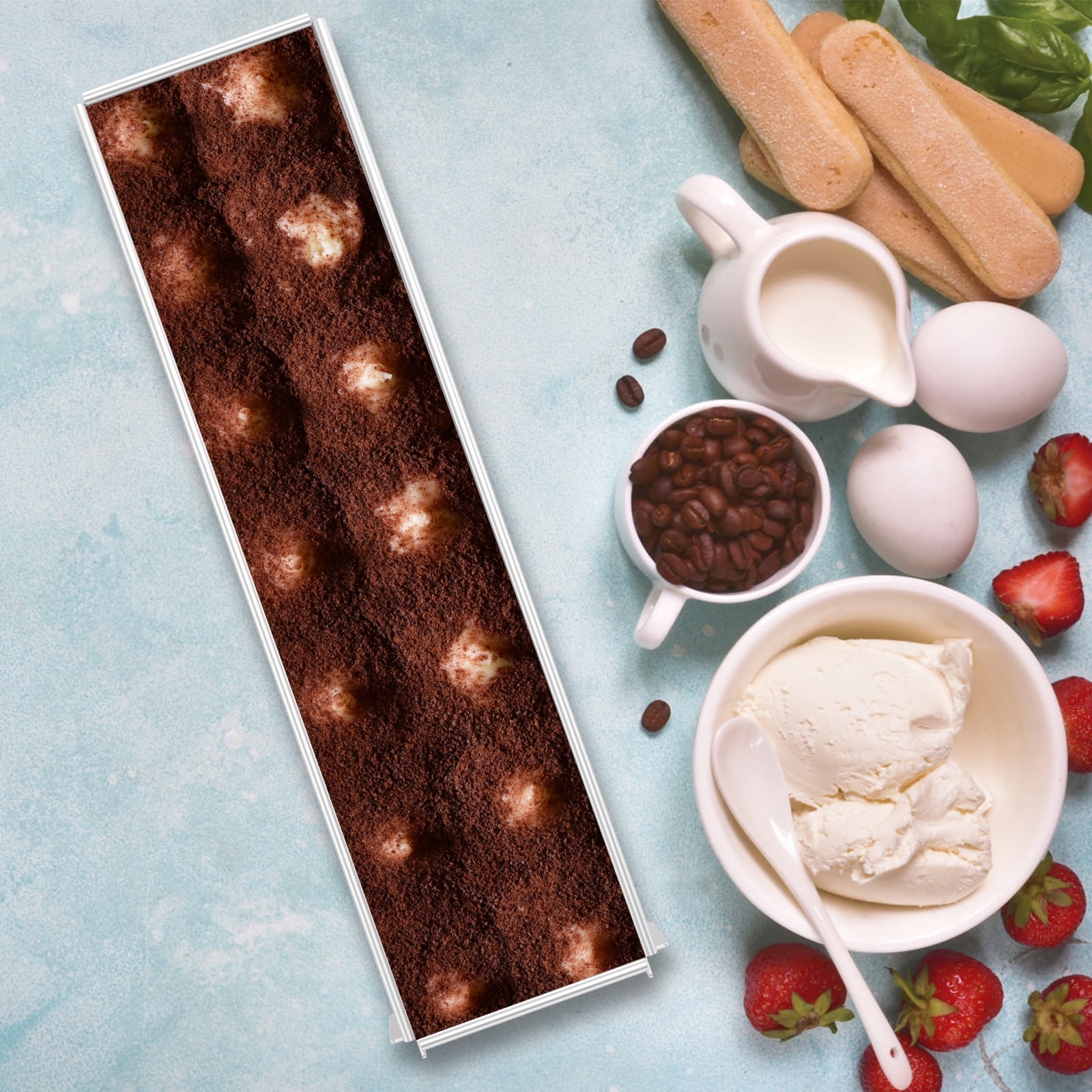 Ikoopy Rectangle Cake Pan Nonstick Tiramisu Pan Cake Baking Tray ...