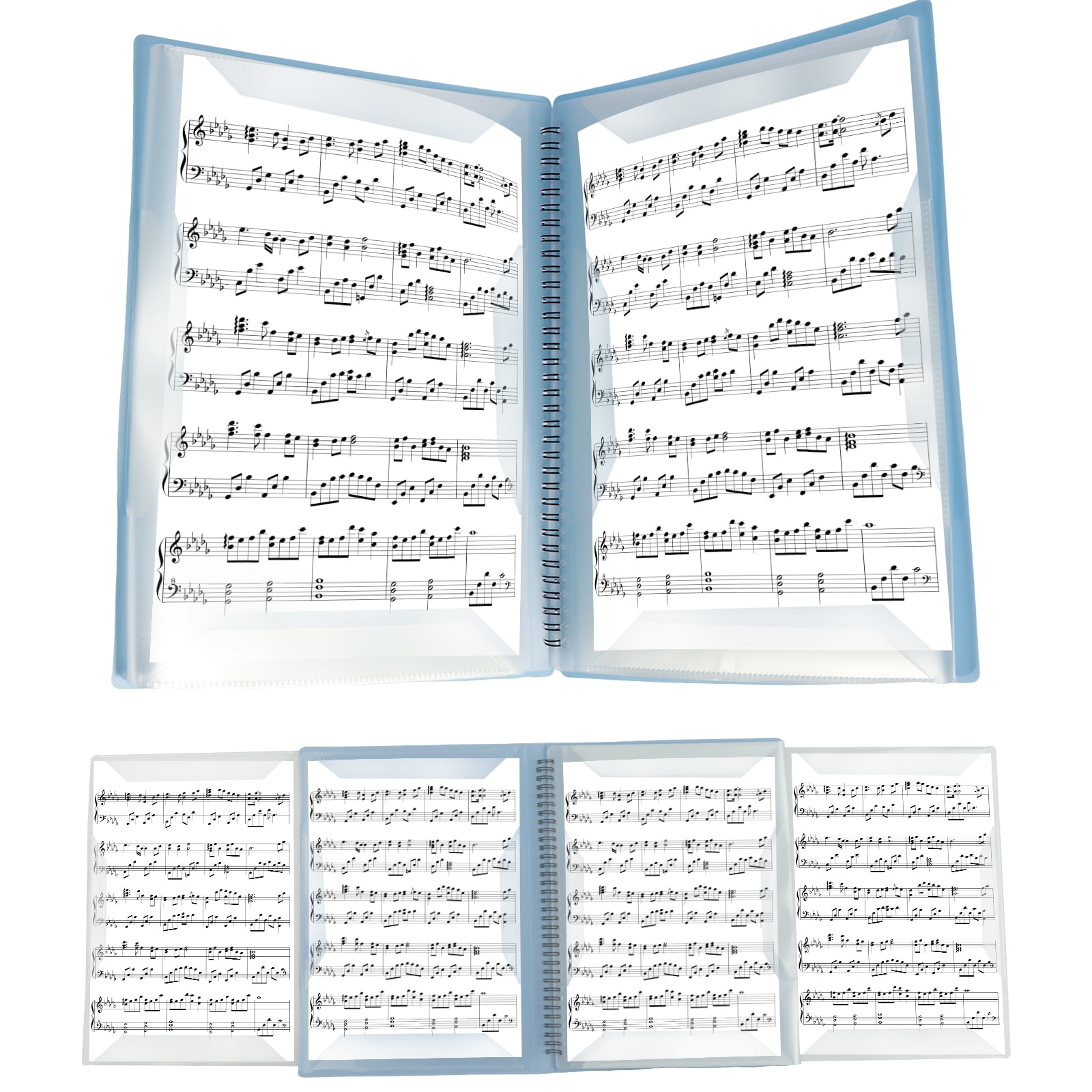 Ikoopy Sheet Music Folder 4 Pages Expand Piano Sheet Music Binder ...
