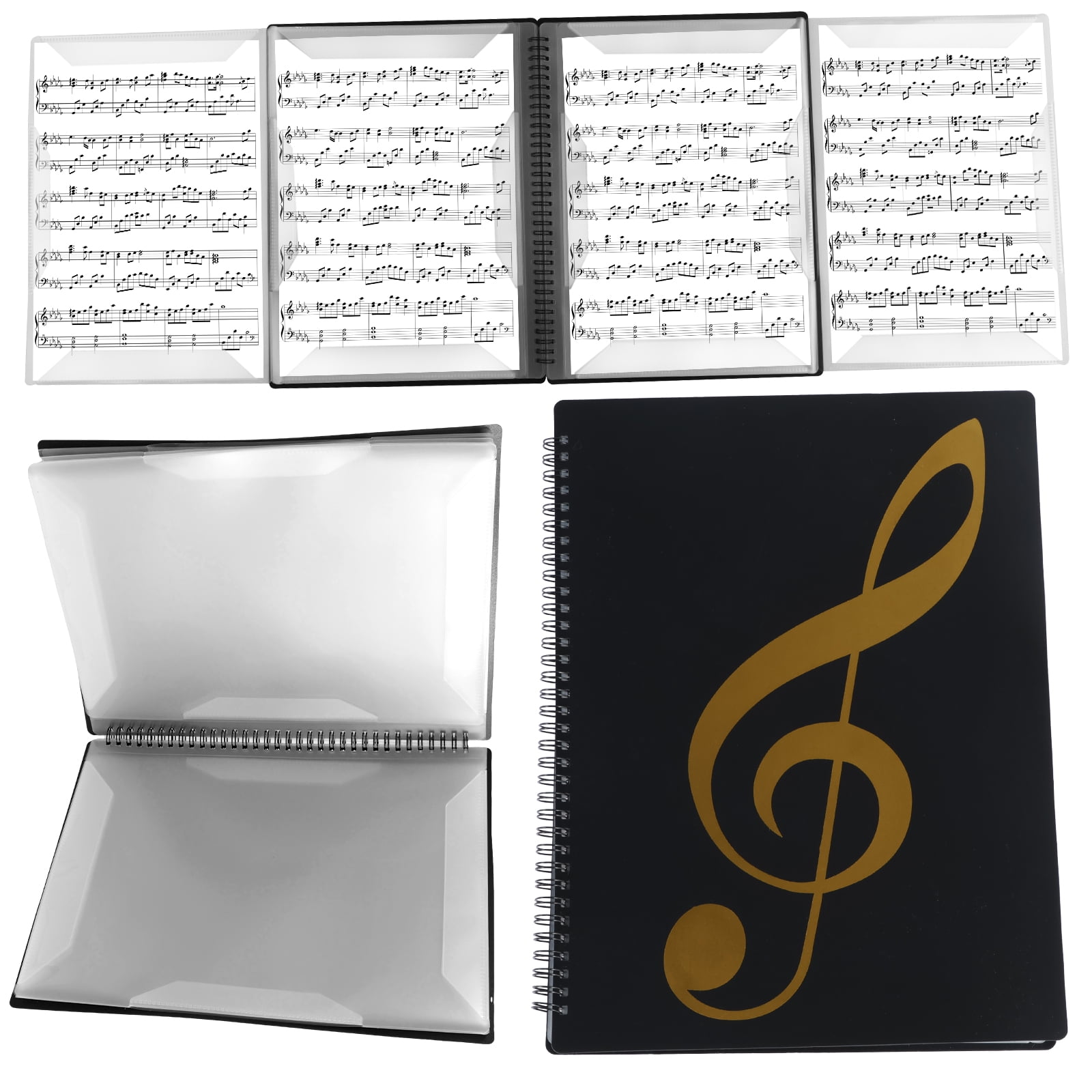 Ikoopy Sheet Music Folder 4 Pages Expand Piano Sheet Music Binder ...