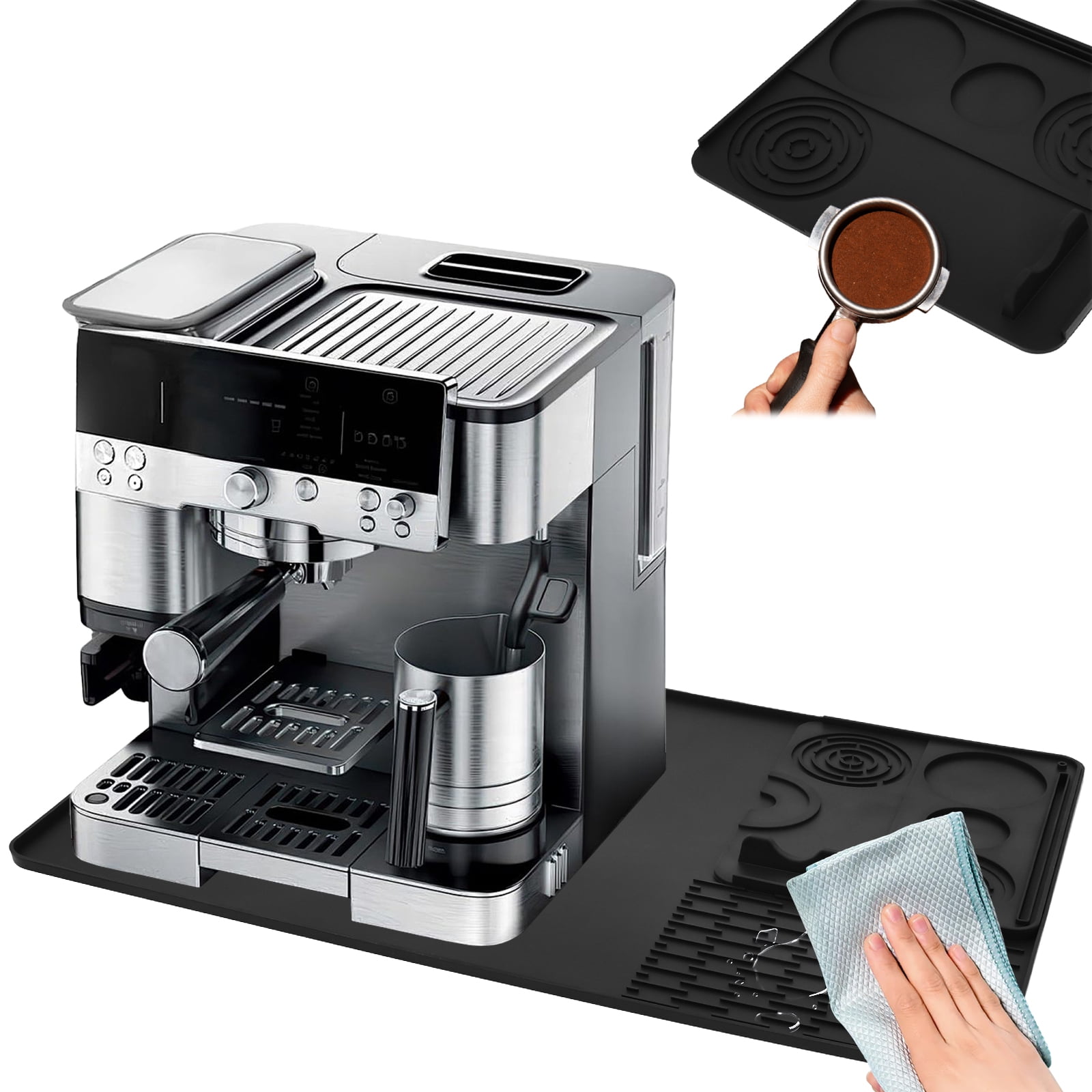 Ikoopy Silicone Coffee Maker Mat for Espresso Coffee Machine ES601 ...