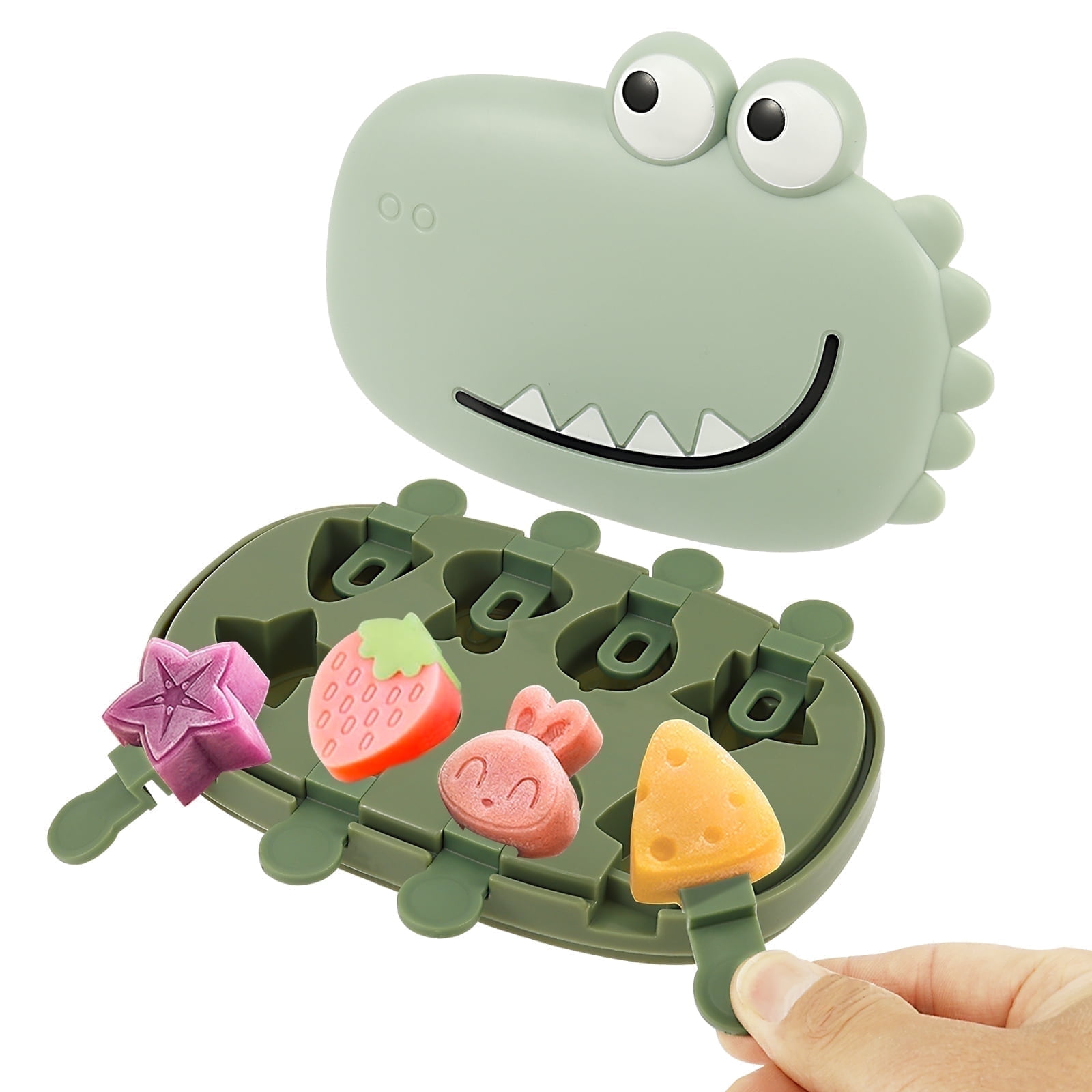 Ikoopy Silicone Ice Pop Mold Easy to Clean Cute Small Mini Ice Pop Mold ...