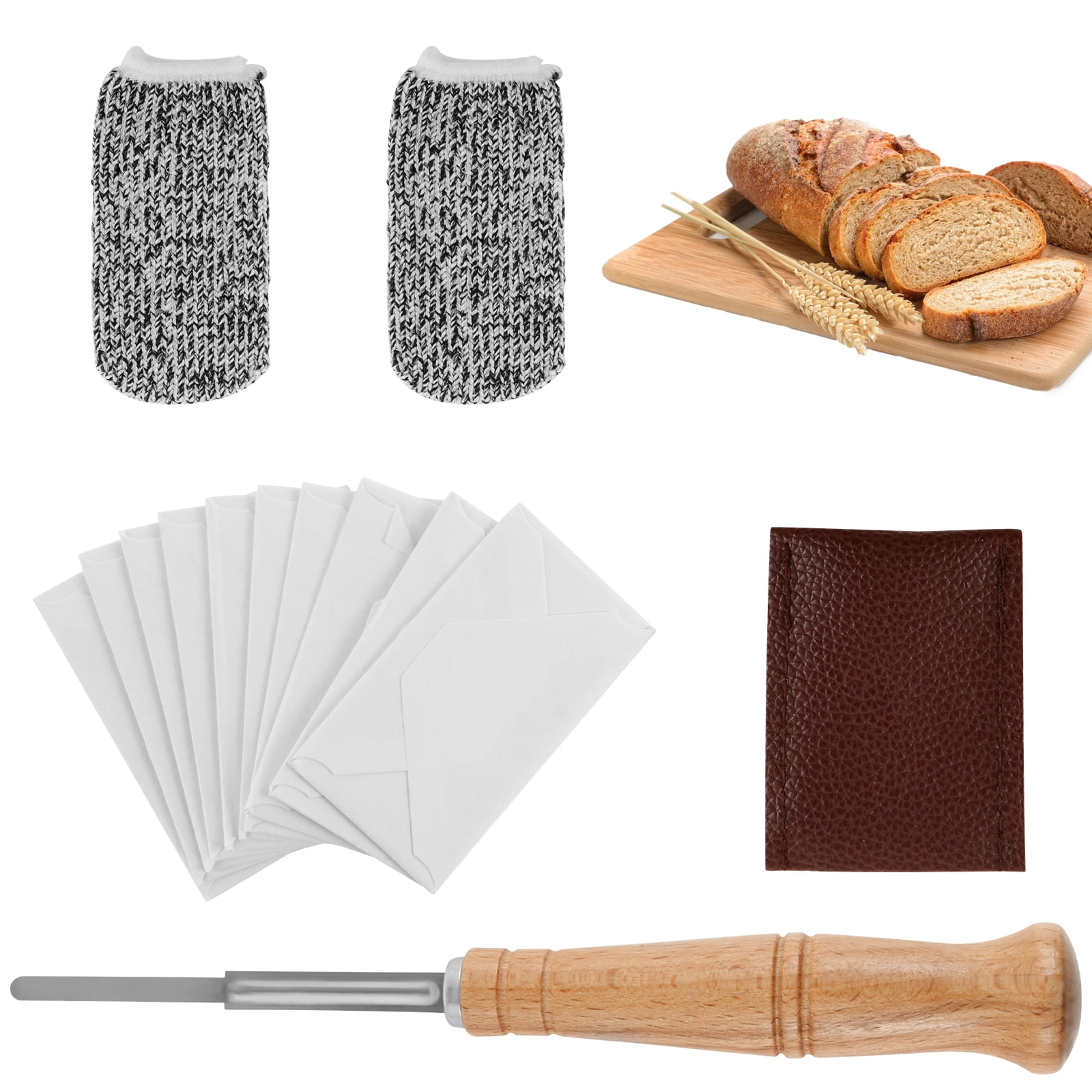 Ikoopy Stainless Steel Bread Lame Handle Bread Scoring Tool Set 10 ...