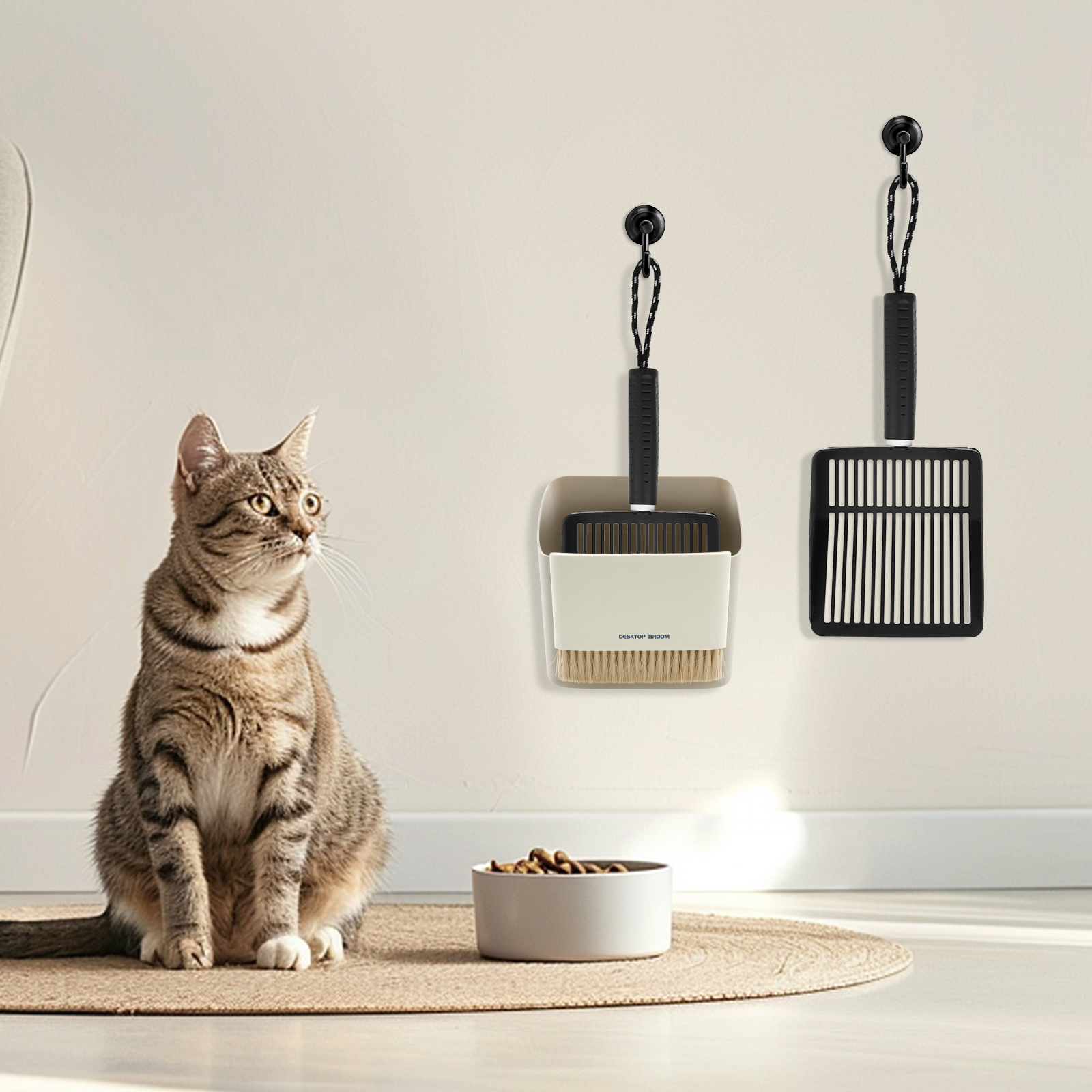 Ikoopy Stainless Steel Cat Litter Scoop Tilted Shovel Head Kitty Metal ...