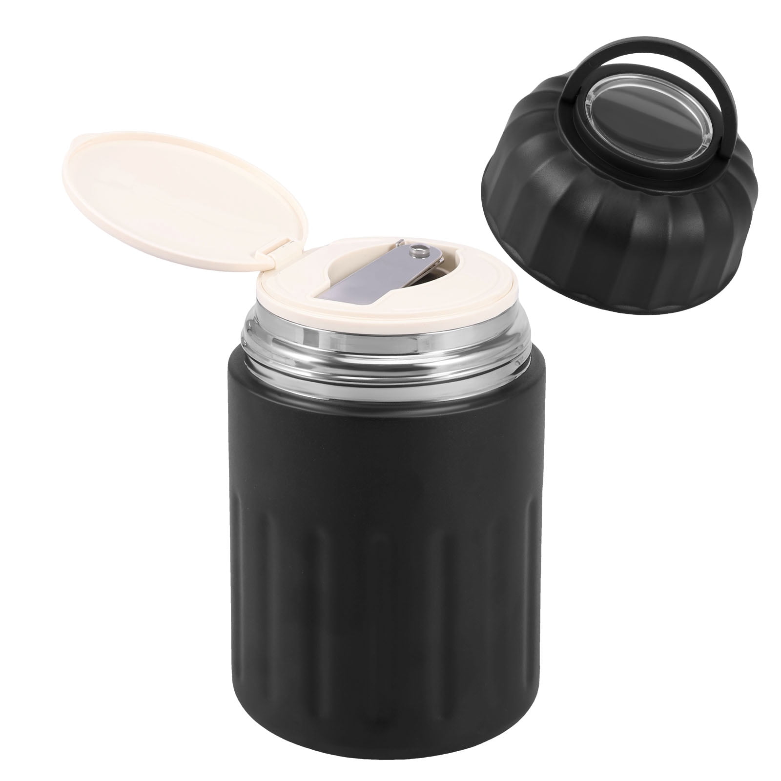 Ikoopy Stainless Steel Food Flask 600 ml Leakproof Insulated Food Jar ...