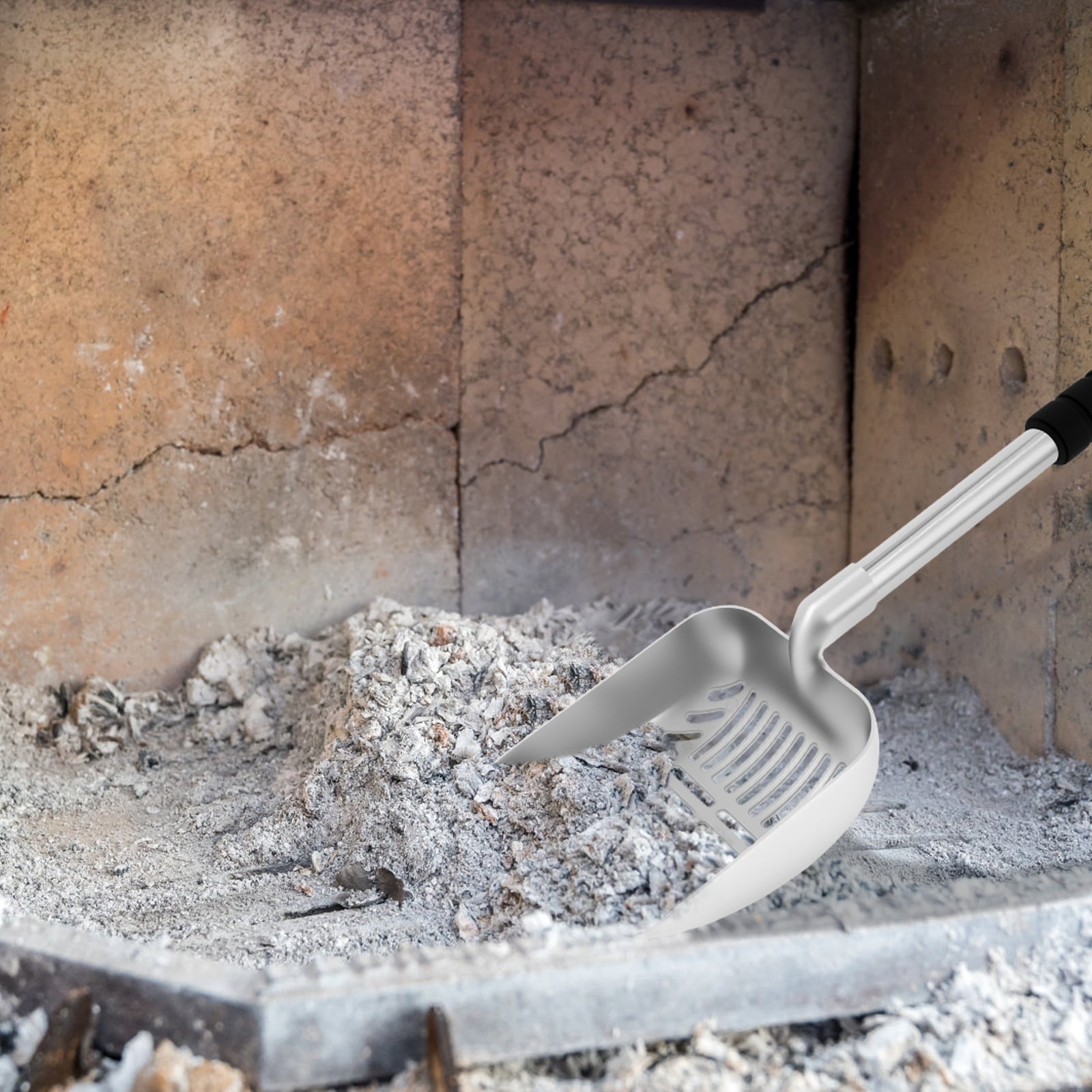 Ikoopy Stainless Steel Hollow out Cat Litter Shovel Heat Resistant Easy ...