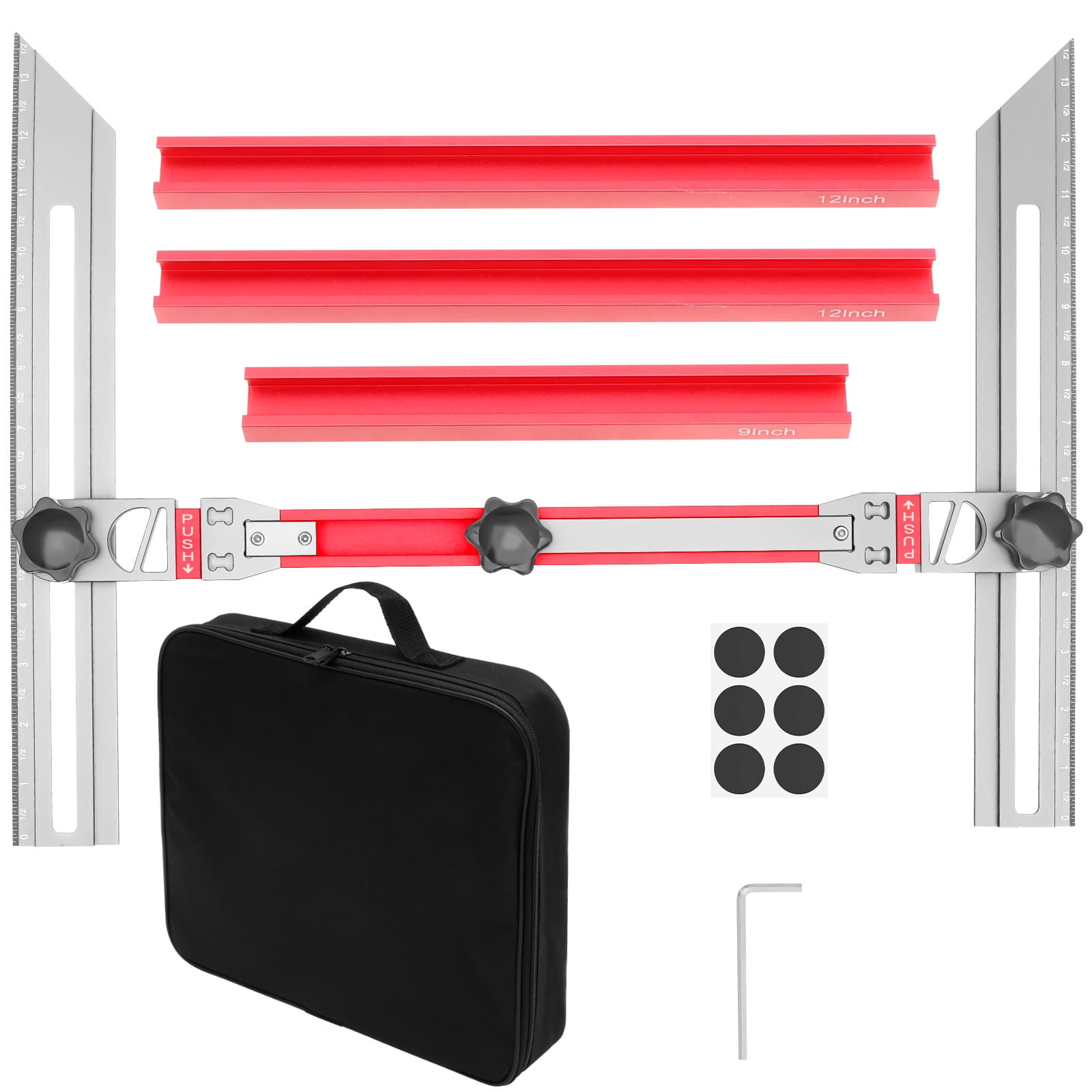 Ikoopy Stair Treads Template Tool Adjustable Stair Gauge Measuring Tool ...