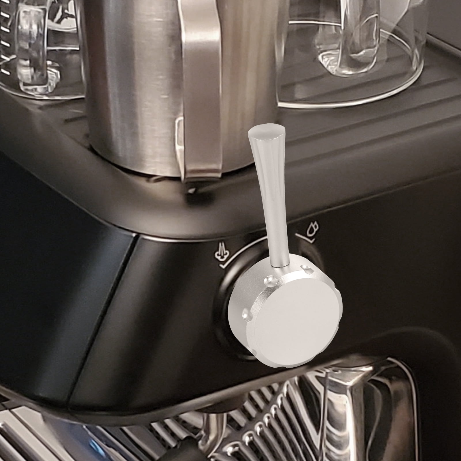 Ikoopy Steam Lever Replacement Aluminum Espresso Machine Steam Lever ...