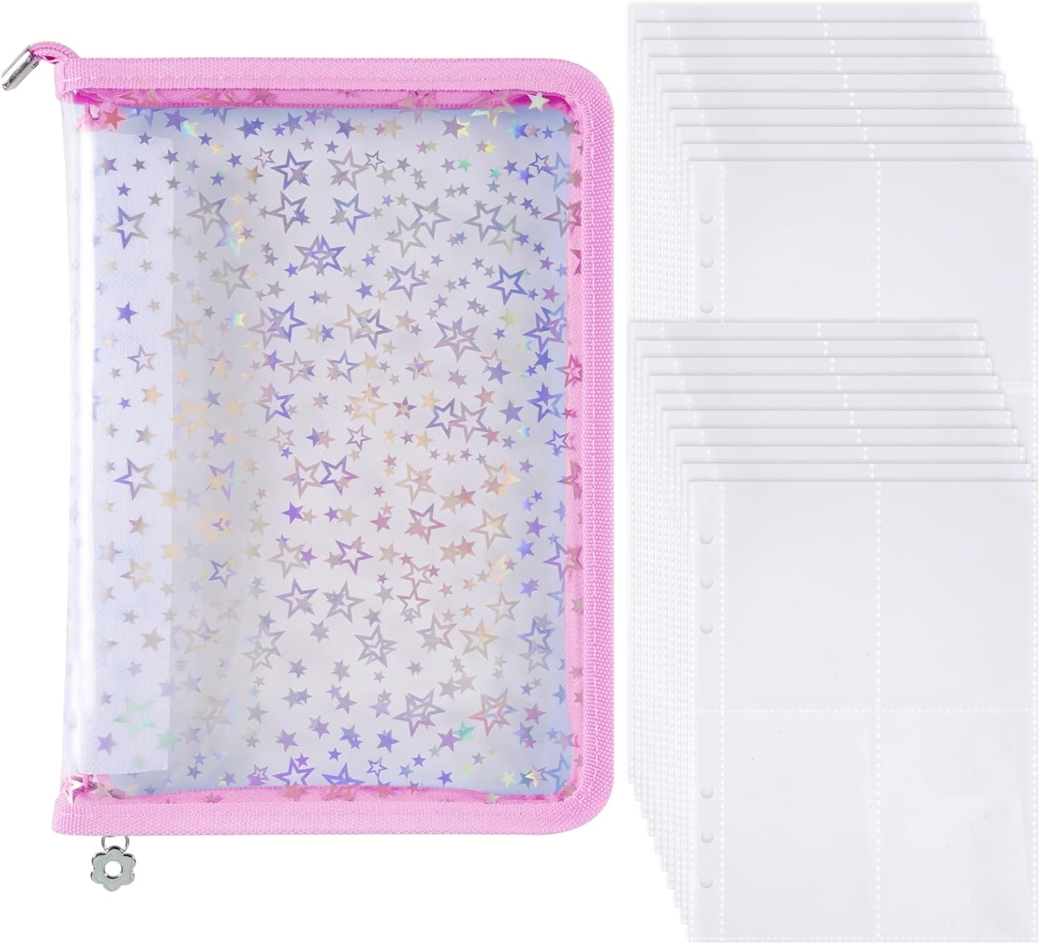 Ikoopy Sticker Storage Organizer Transparent Sticker Collecting Zipper ...