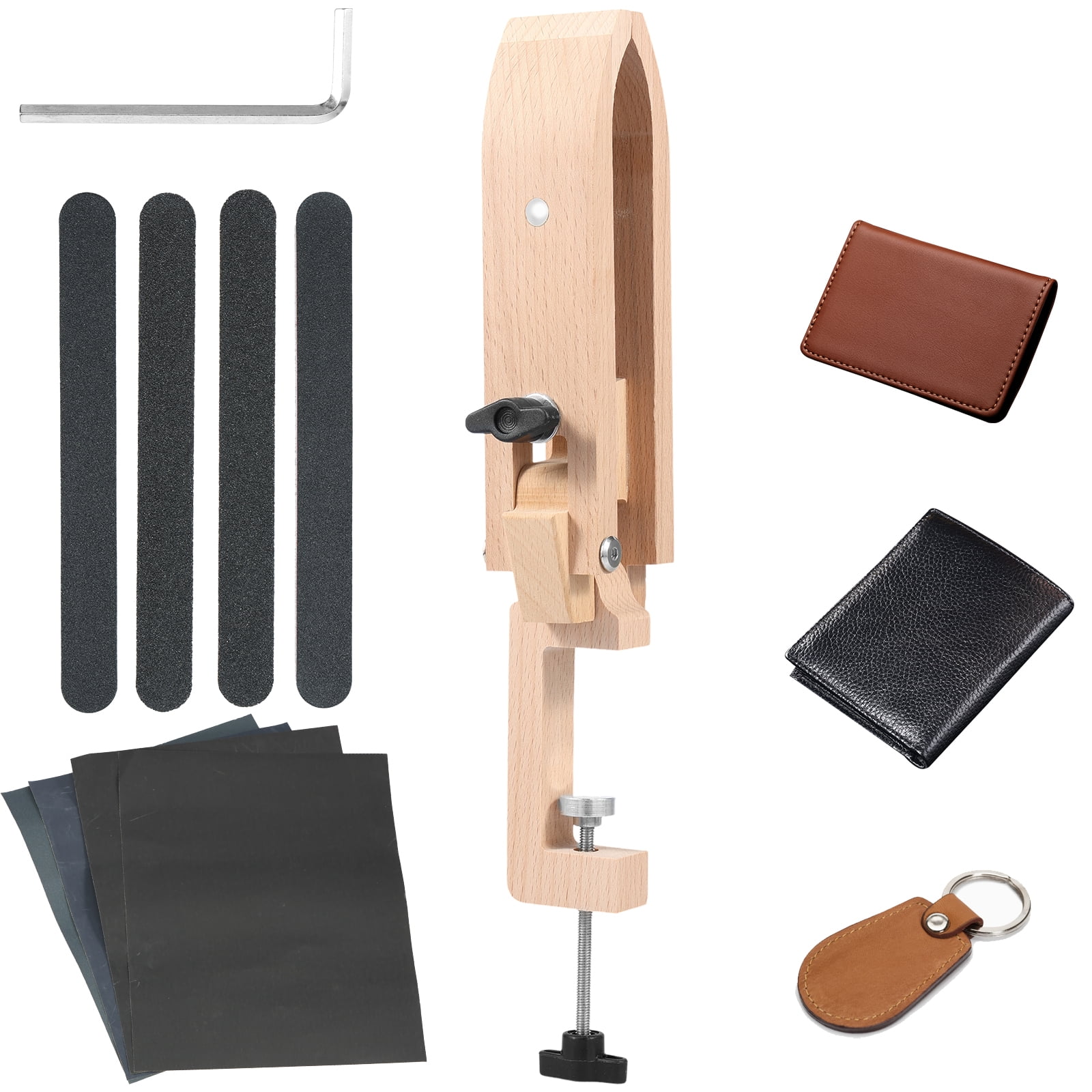 Ikoopy Stitch Pony Beech Wood Leather Pony Foldable Table Desktop ...