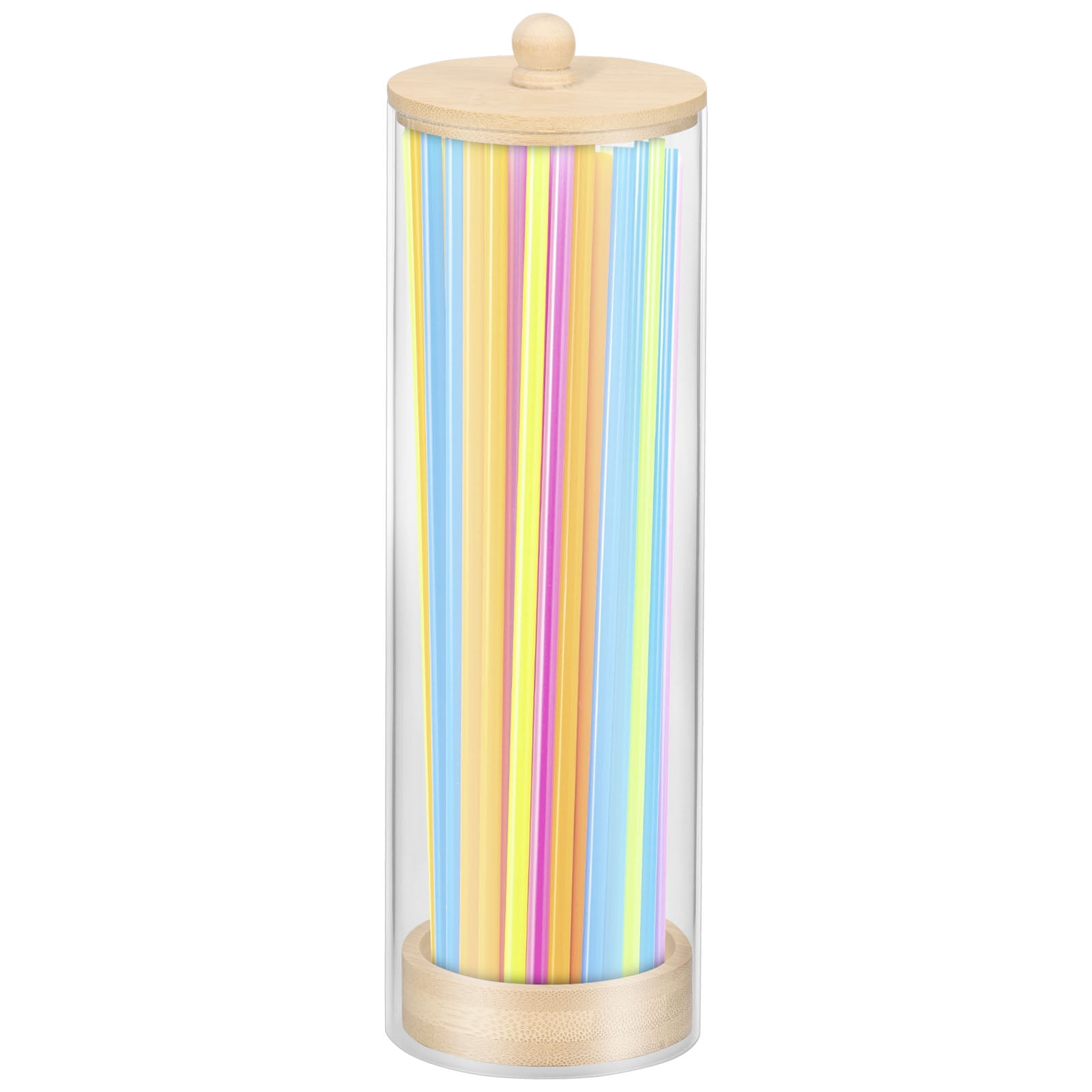 Ikoopy Straw Holder Dispenser Versatile Portable Straw Storage ...