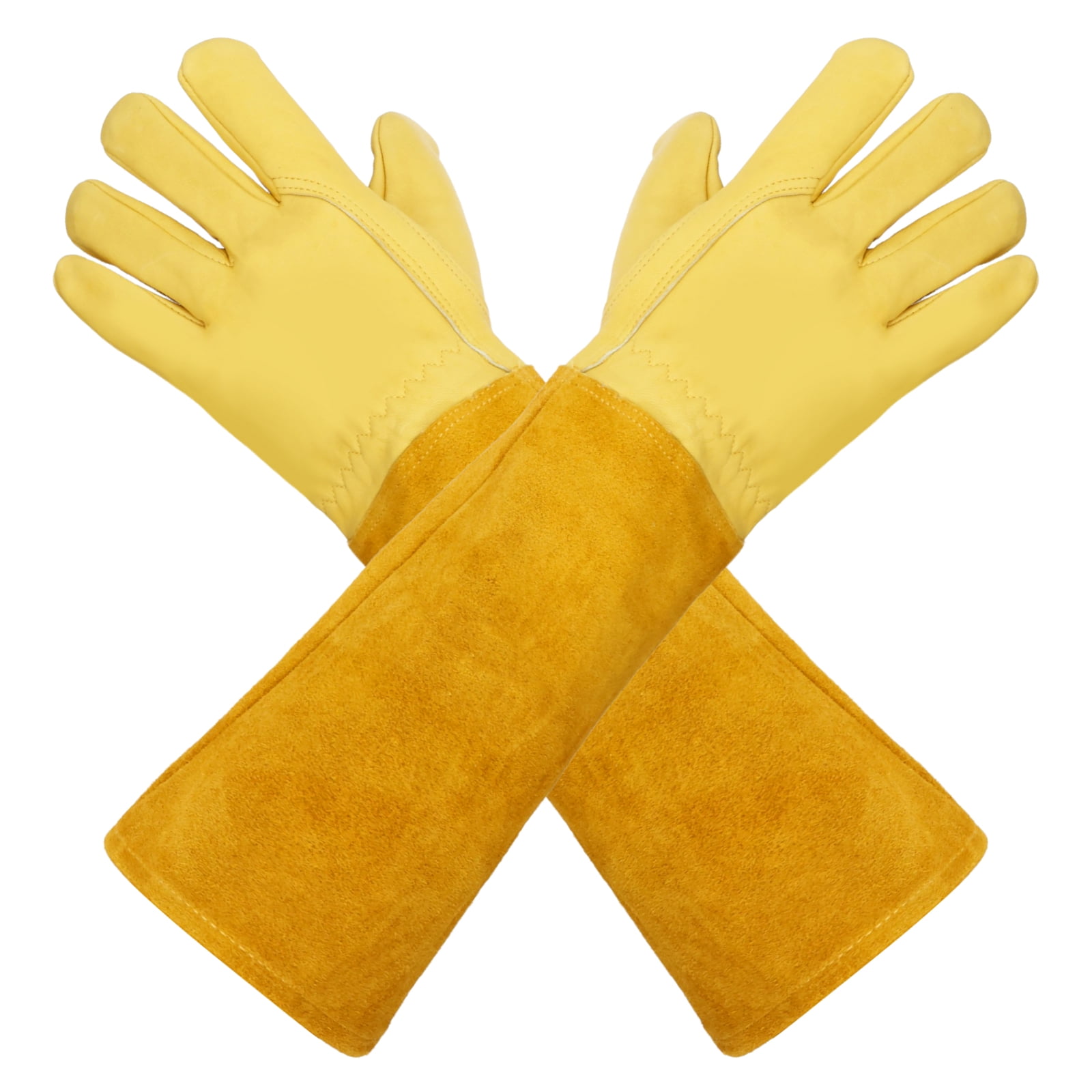 Ikoopy Thorn Proof Long Gardening Gloves Breathable Rose Pruning Garden ...