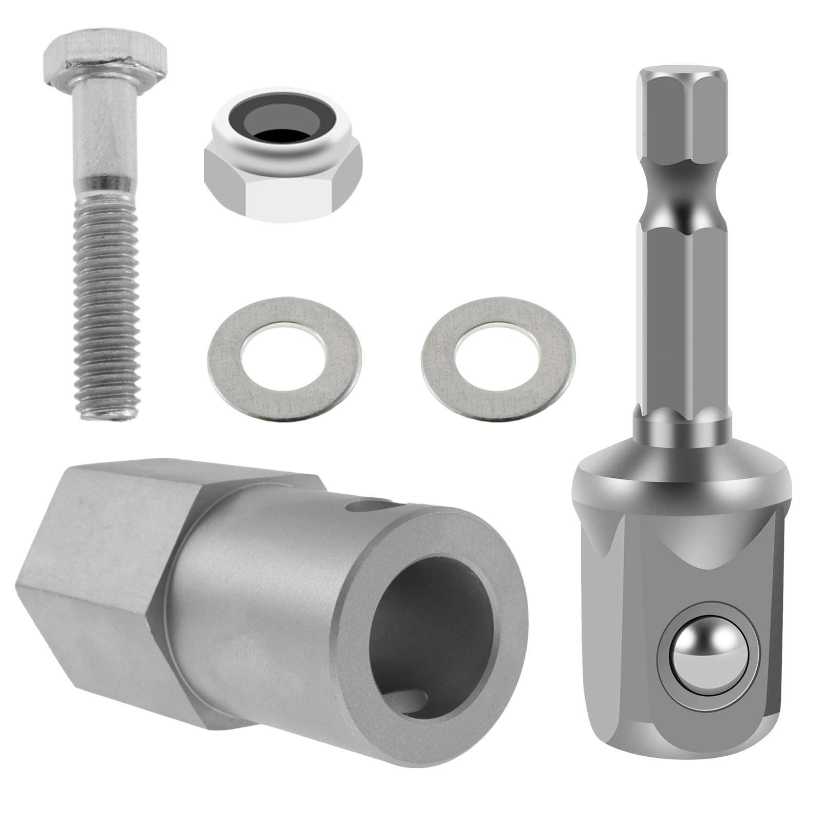 Ikoopy Trailer Jack Drill Adapter Stainless Steel Cordless Drill ...