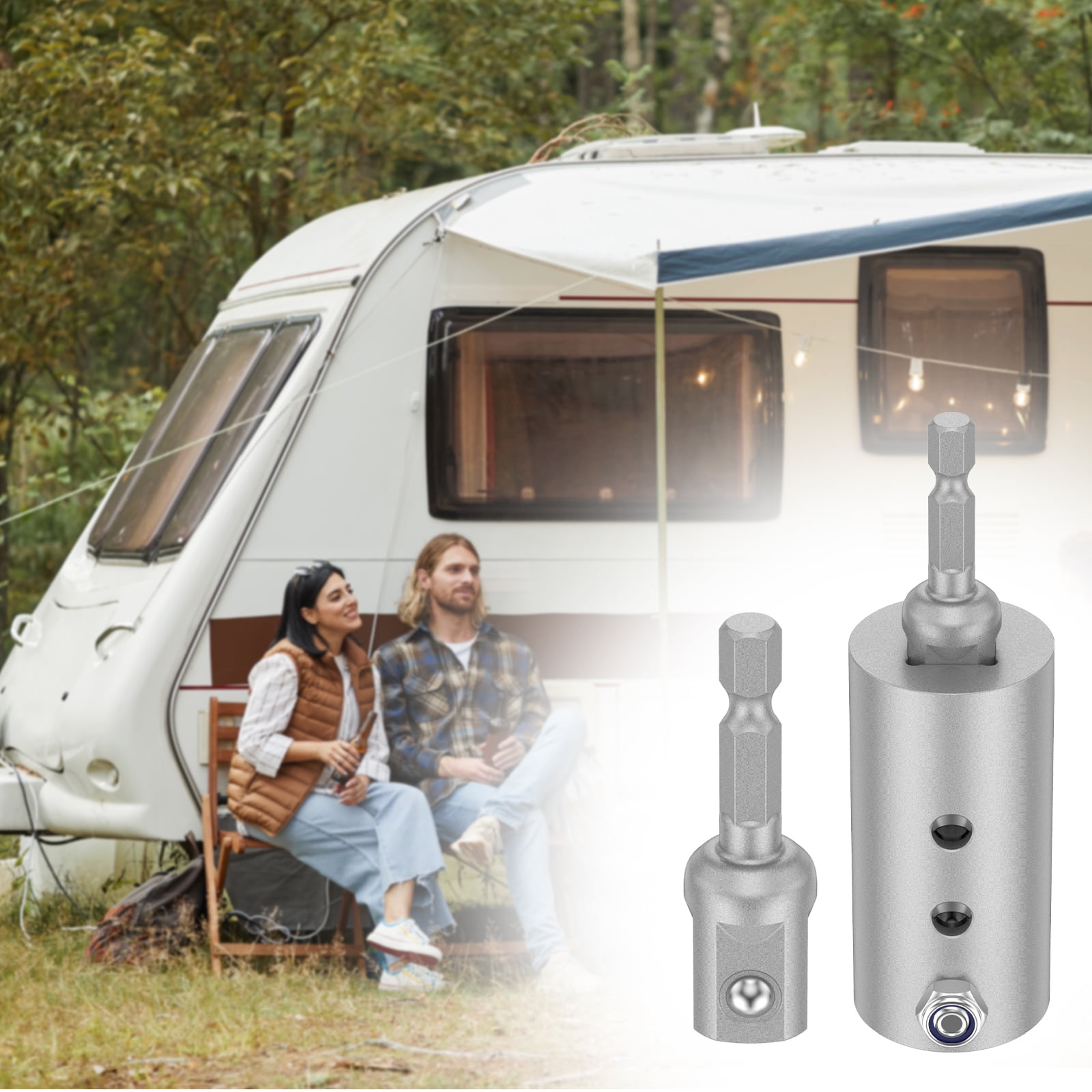 Ikoopy Trailer Jack Drill Adapter Stainless Steel Trailer Jack Crank ...