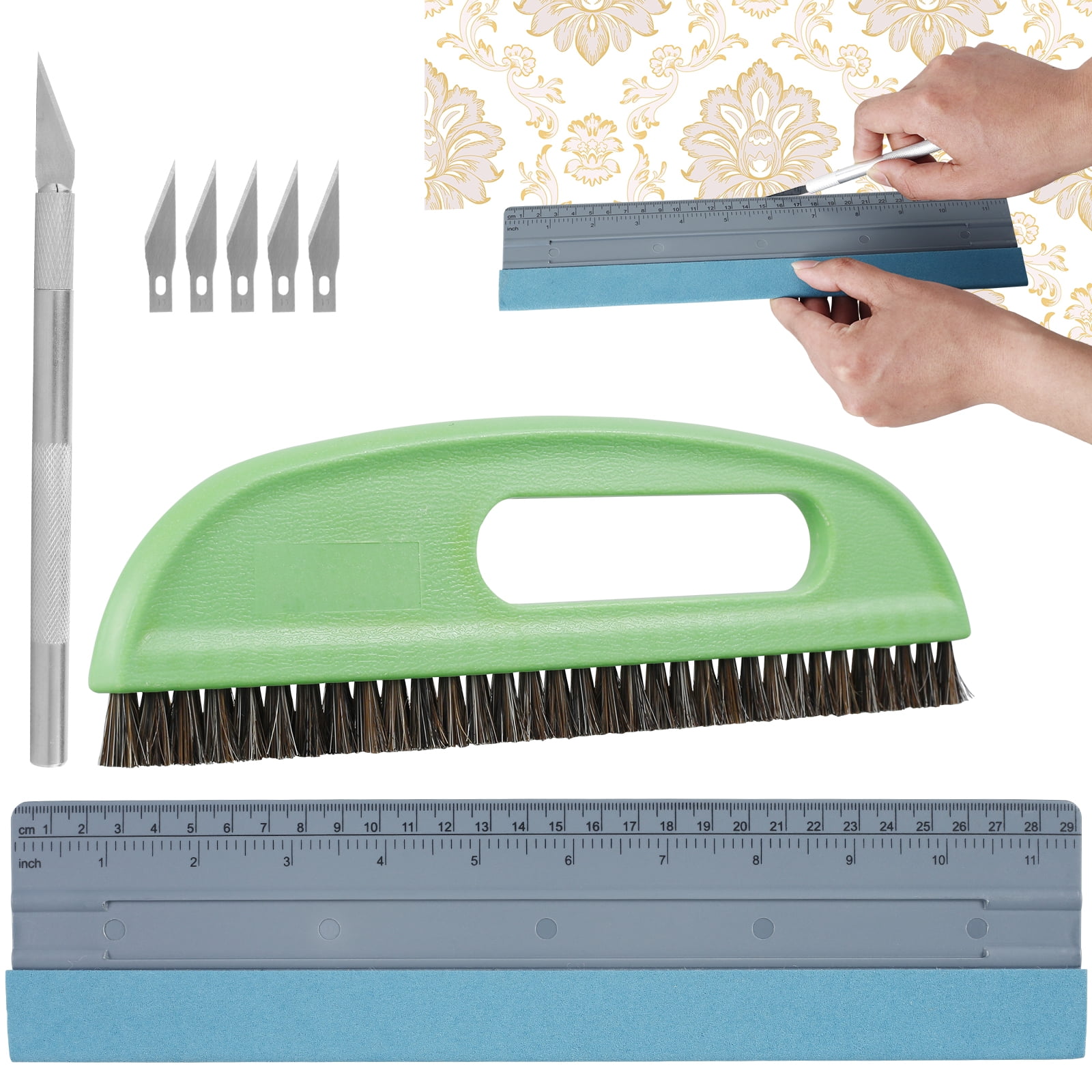 Ikoopy Wallpaper Smoothing Tool Kit Wallpaper Felt Squeegee Set ...