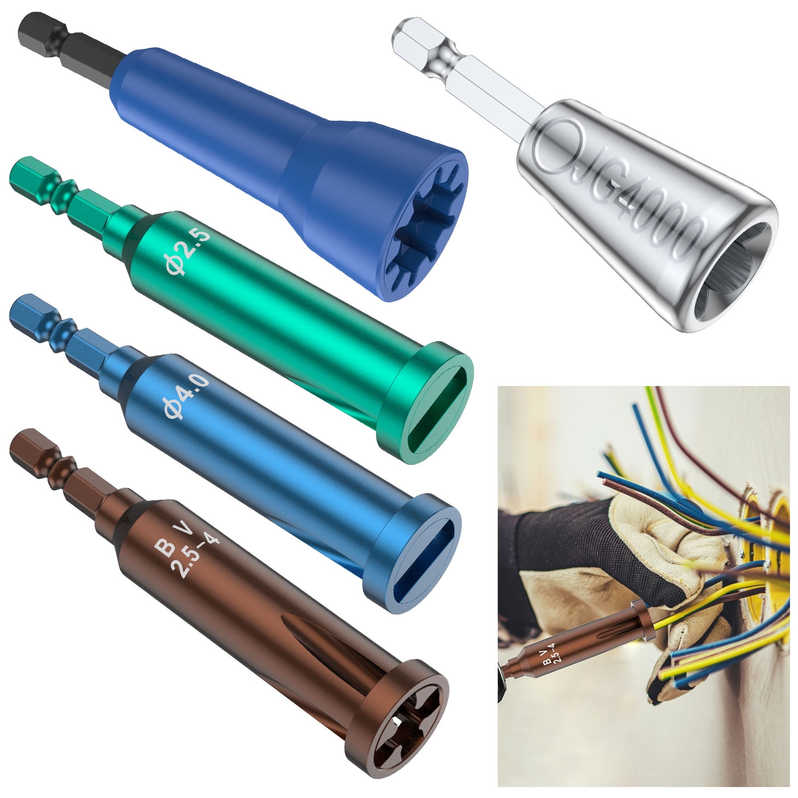 Ikoopy Wire Stripping and Twisting Tool Steel Cable Twisting Tool Stripping Tool Precision ...