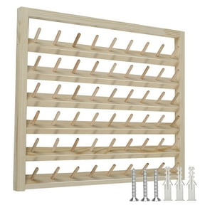 Threadart 120 Spool Cone Hardwood Thread Rack | Sturdy, Freestanding or ...