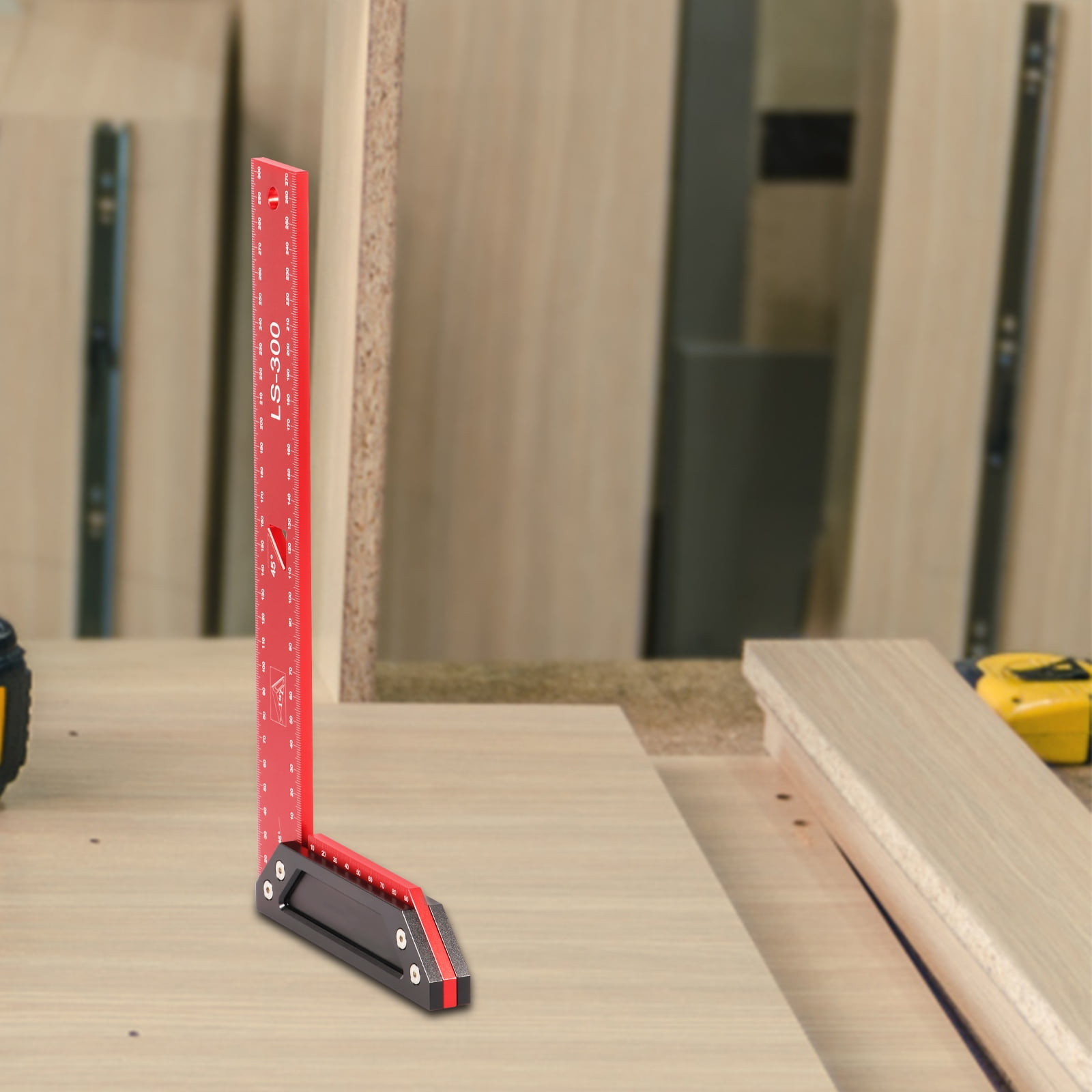 Ikoopy Woodworking Square Ruler 12 Inch Aluminum Alloy L Shaped ...