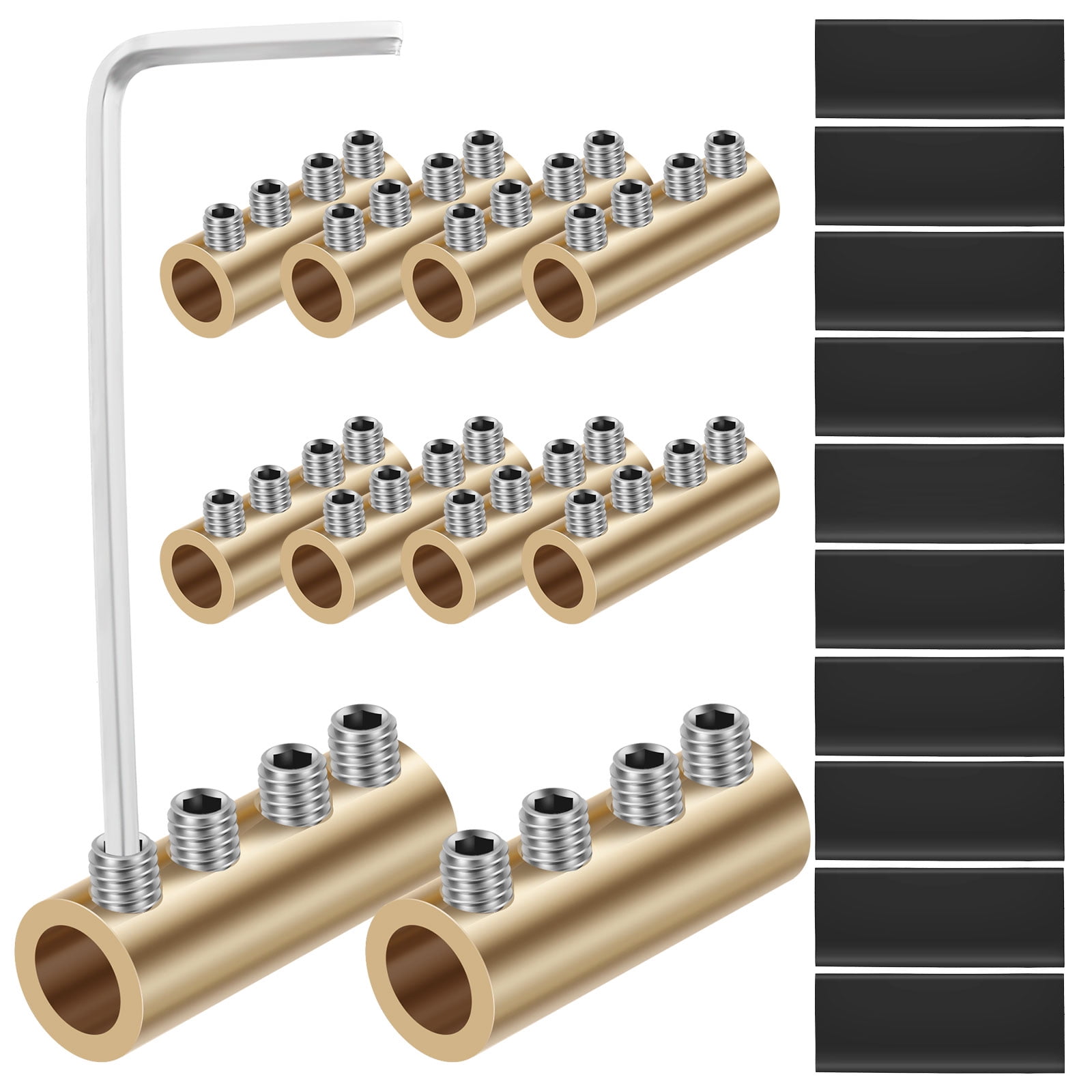 Ikoopy 10Pcs Wire Connector Nut Kit 80A 6AWG Copper Splicing Wiring ...