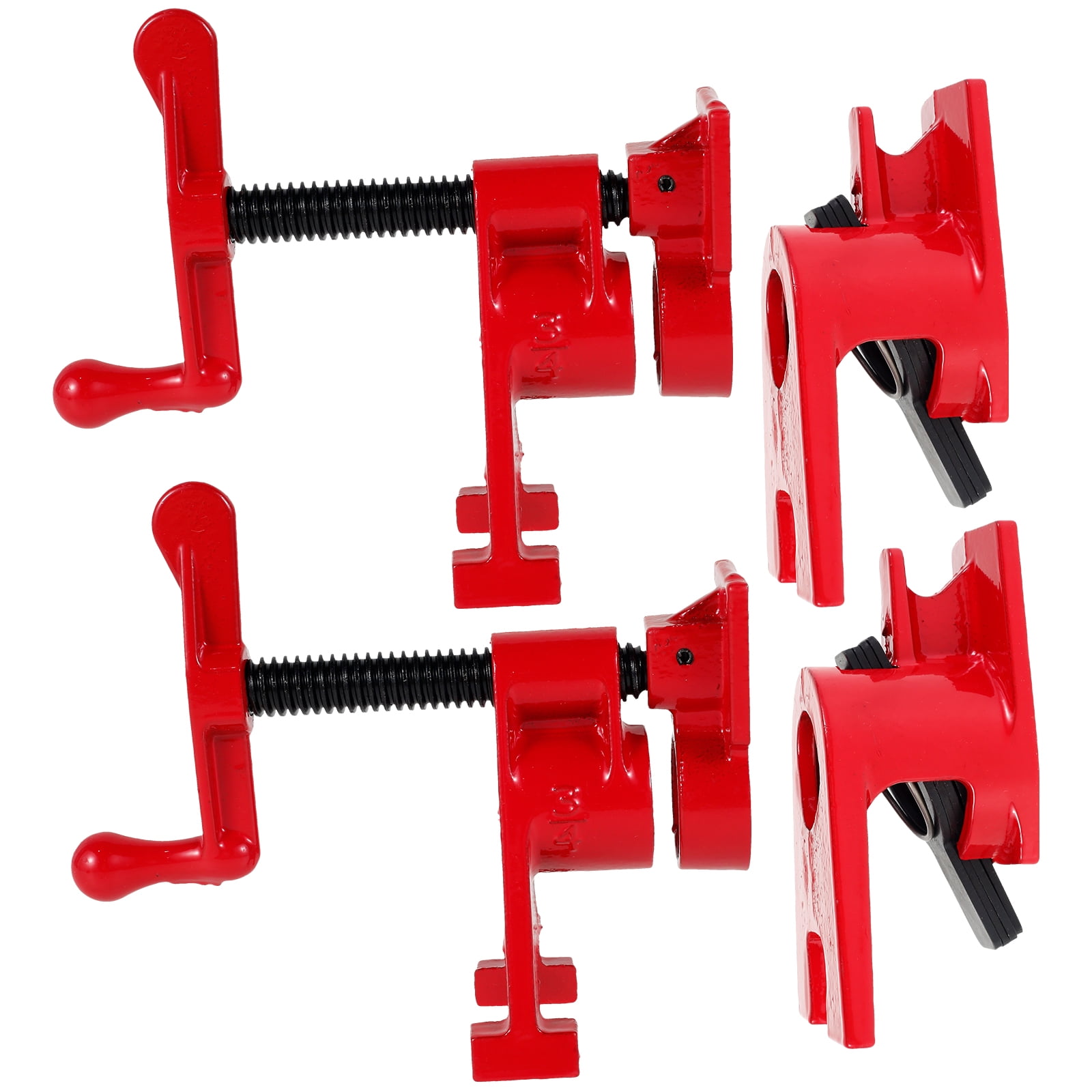 Ikopy 2Pcs 3/4 Inch Pipe Clamps Sturdy Wood Gluing Pipe Clamp Set ...