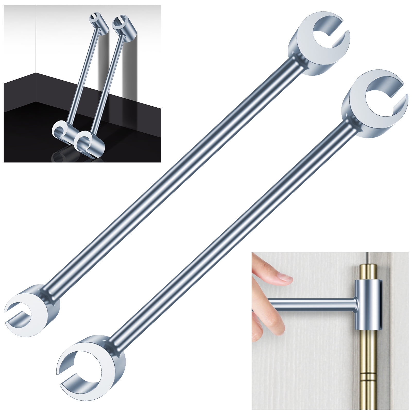 Ikoopy 2Pcs Hinges Gap Adjusting Wrench Steel Door Hinge Adjustment Tool Heavy Duty Door Hinge ...