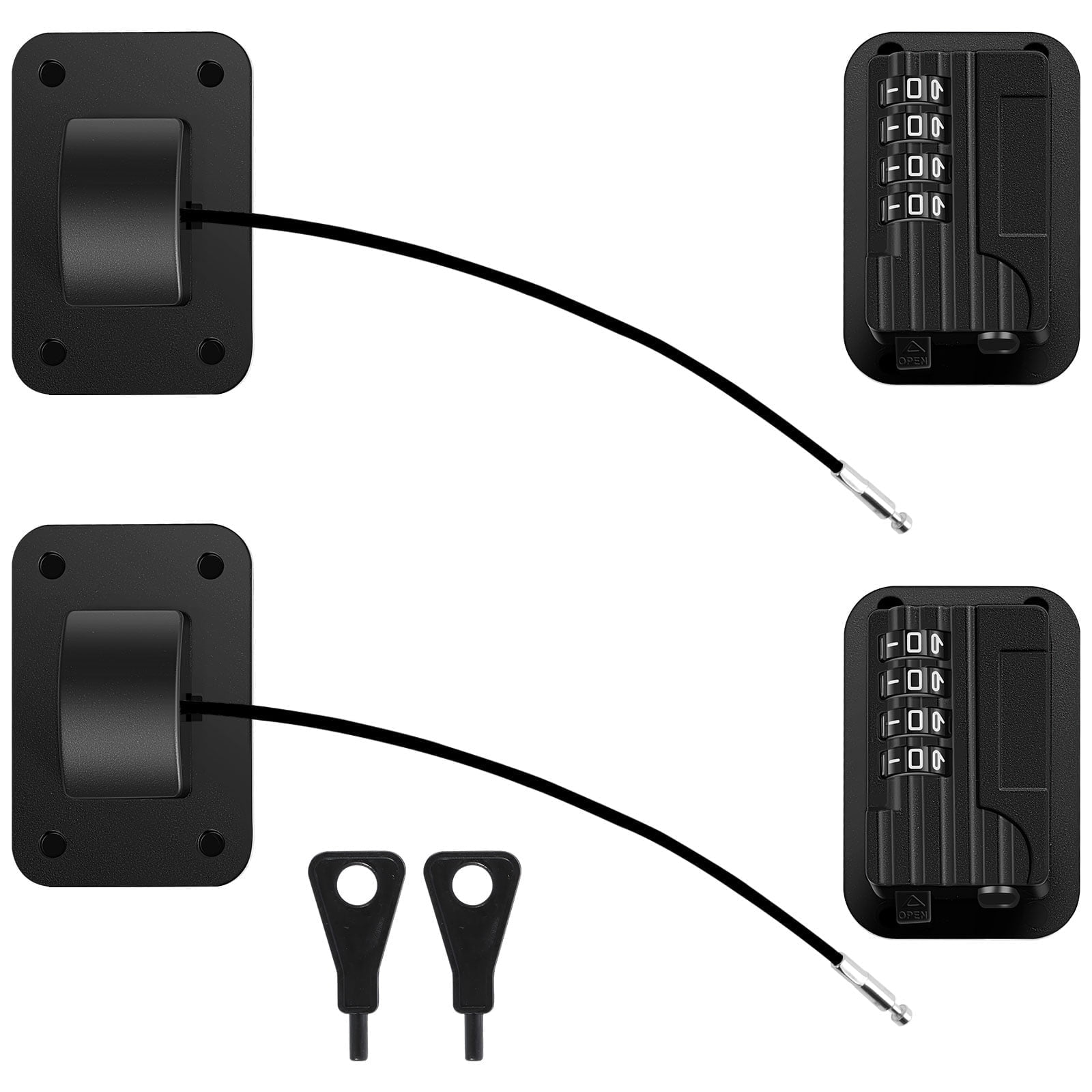 Ikoopy 2Pcs Refrigerator Locks Child Proof Fridge Lock with Password ...