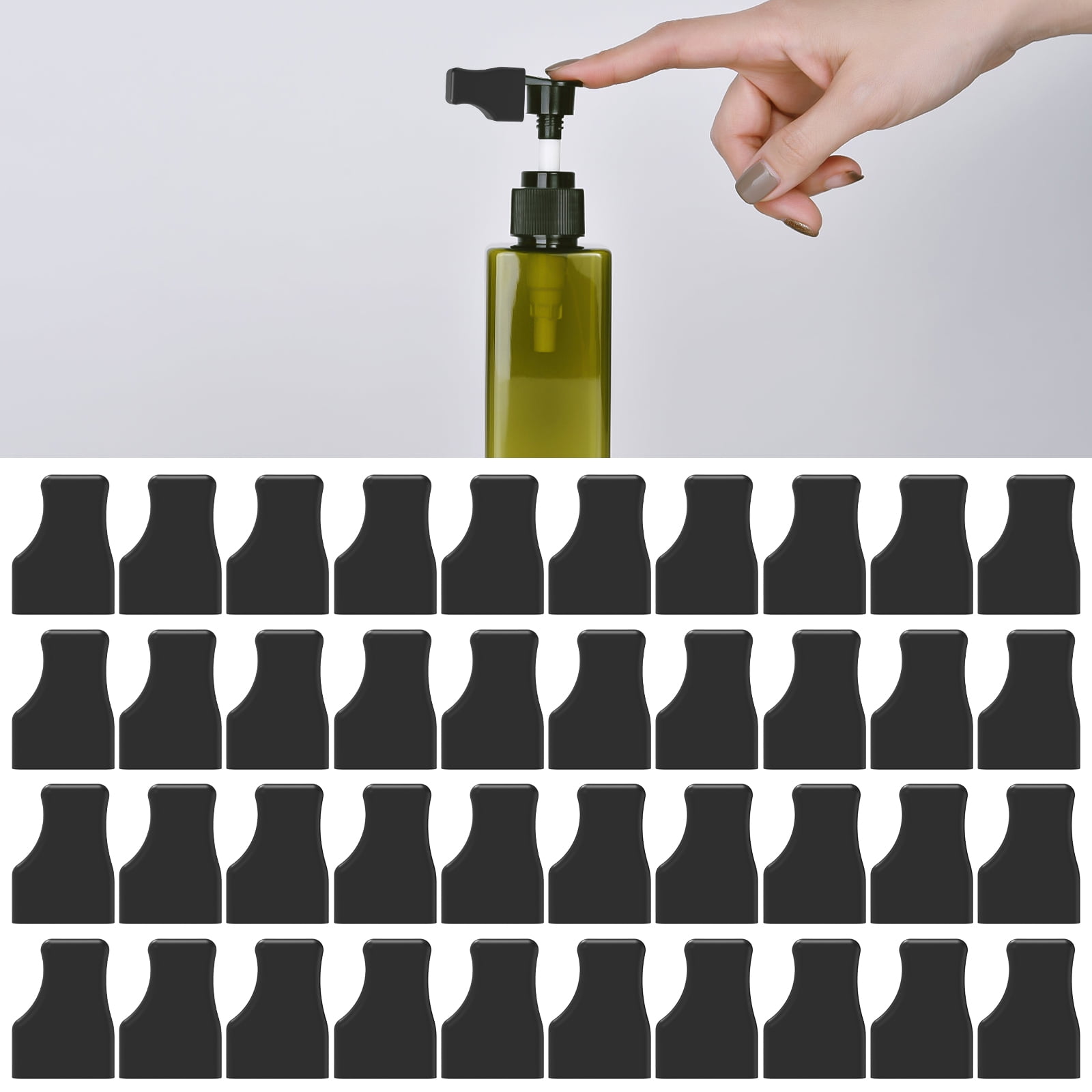 Ikoopy 40 Pcs Coffee Syrup Pump Tip Covers Silicone Syrup Caps Reusable ...