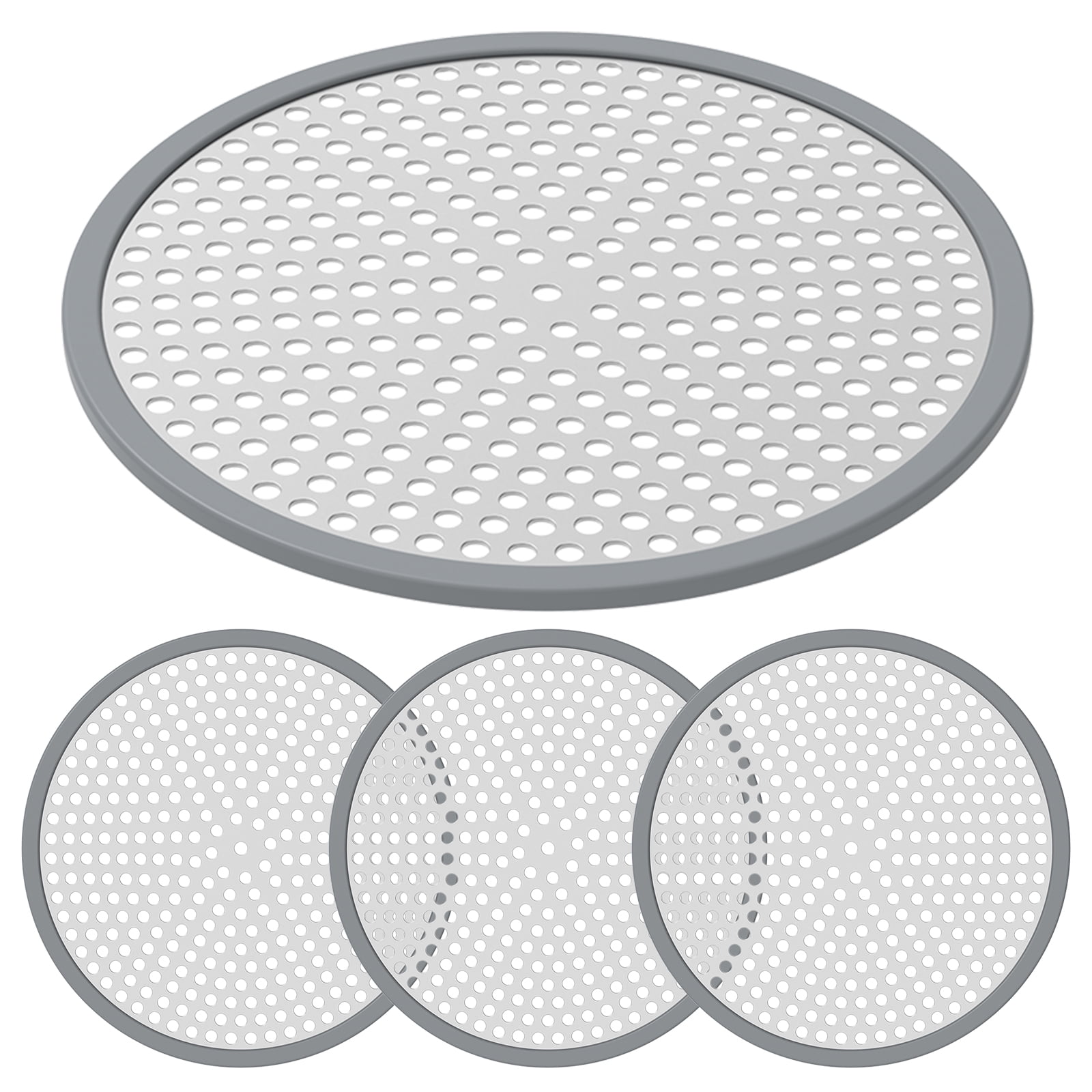 Ikoopy 4Pcs Drain Hair Filter Mesh Tub Drain Protector Anti Slip Sink ...