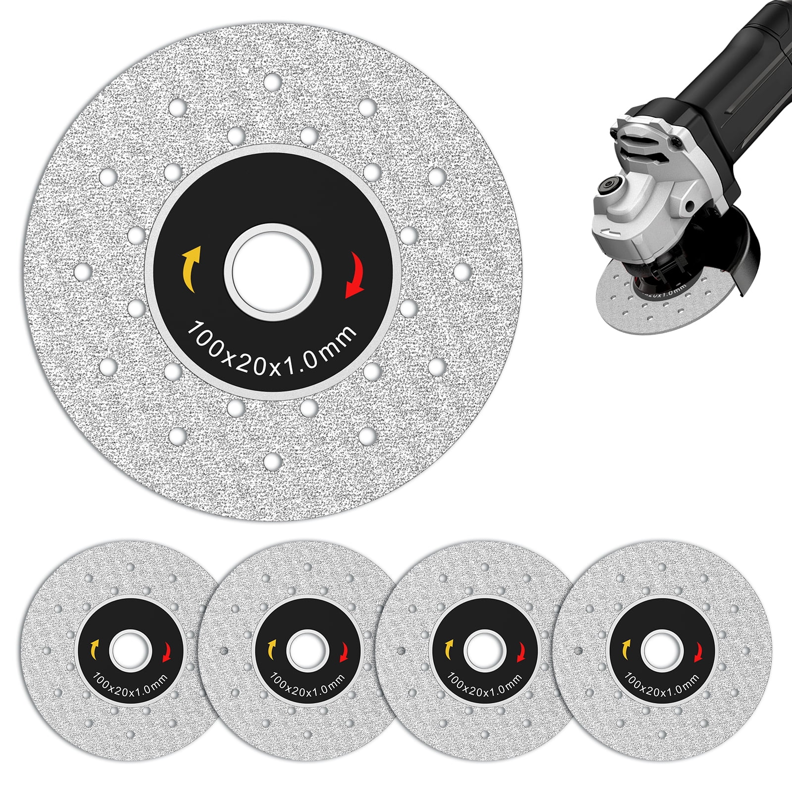 Ikopy 5/10Pcs Rock Slab Cutting Blade 4 Inch Porous Widened Cutting ...