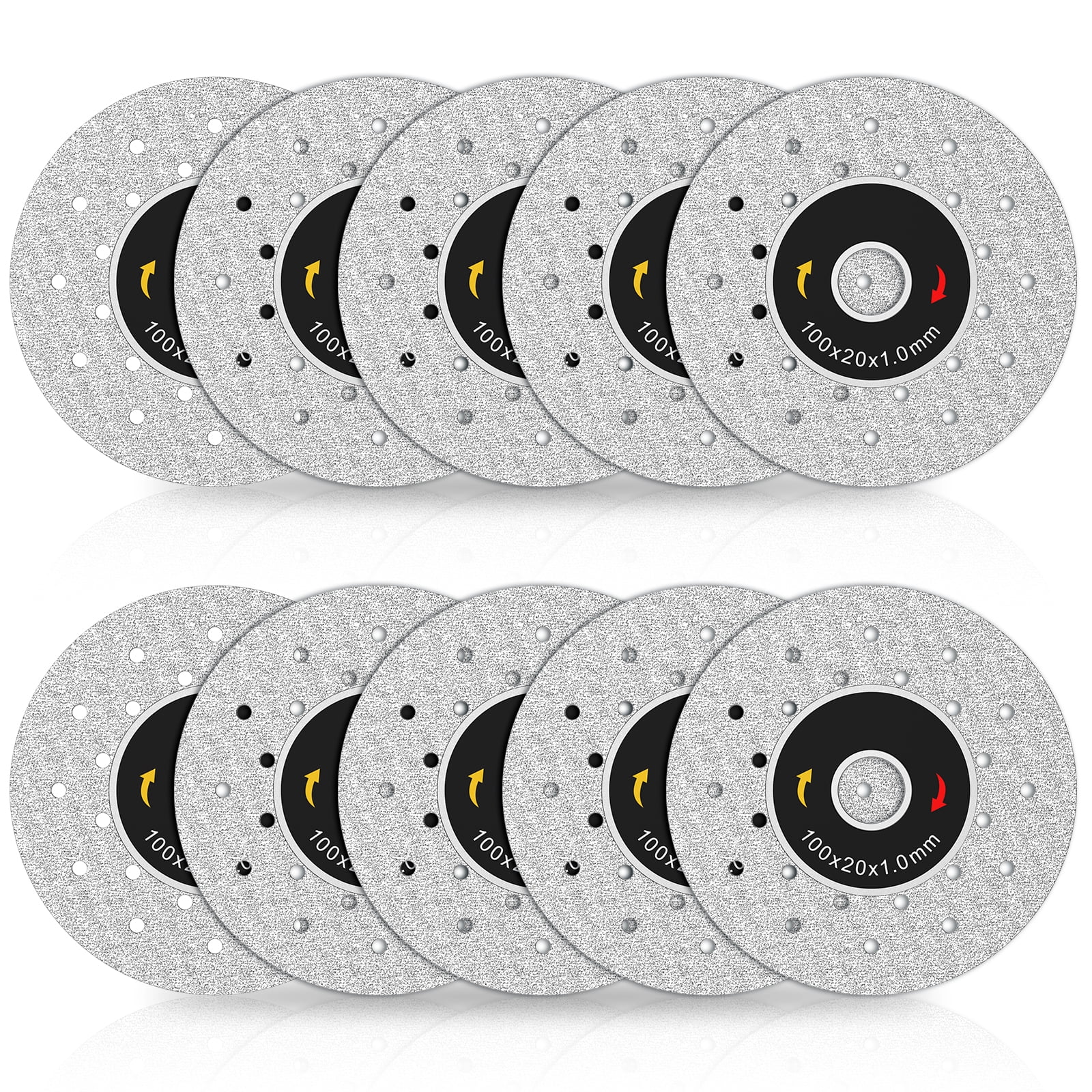 Ikopy 5/10Pcs Rock Slab Cutting Blade 4 Inch Porous Widened Cutting ...