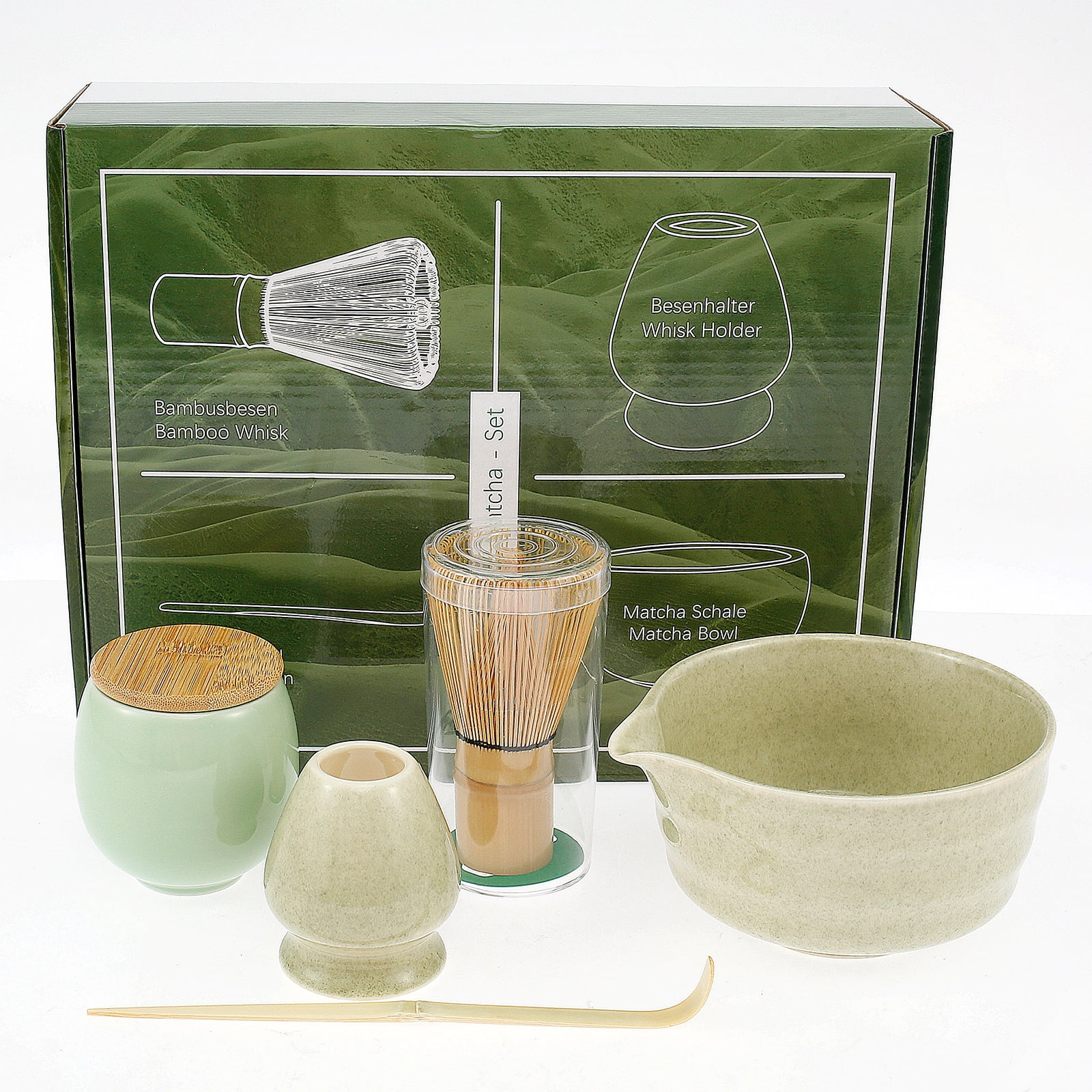 Ikopy Exquisite Matcha Tea Set Artcome Japanese Matcha Tea Set with Tea ...