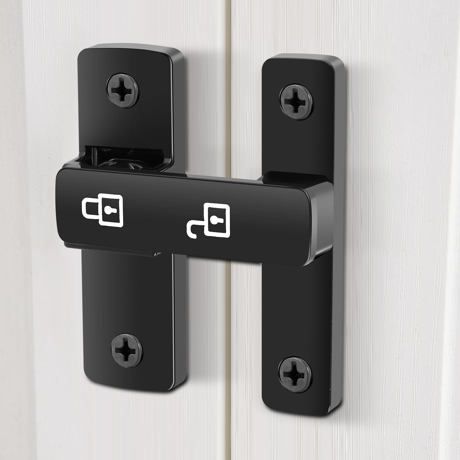 Ikoopy Flip Latch Lock 90/180 Degree Sliding/Swinging Door Latch Lock ...