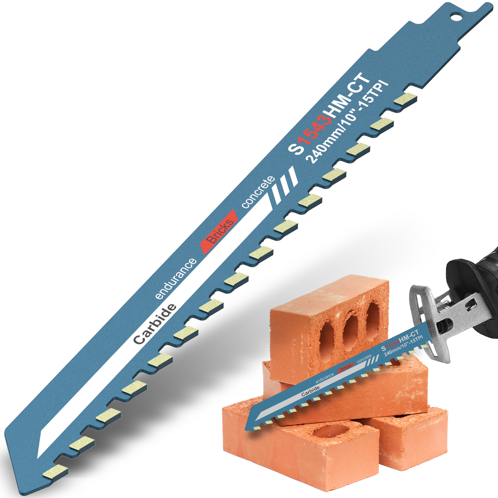 Ikoopy Reciprocating Saw Blade 10/12/18/20inch Universal Cutting Recip ...