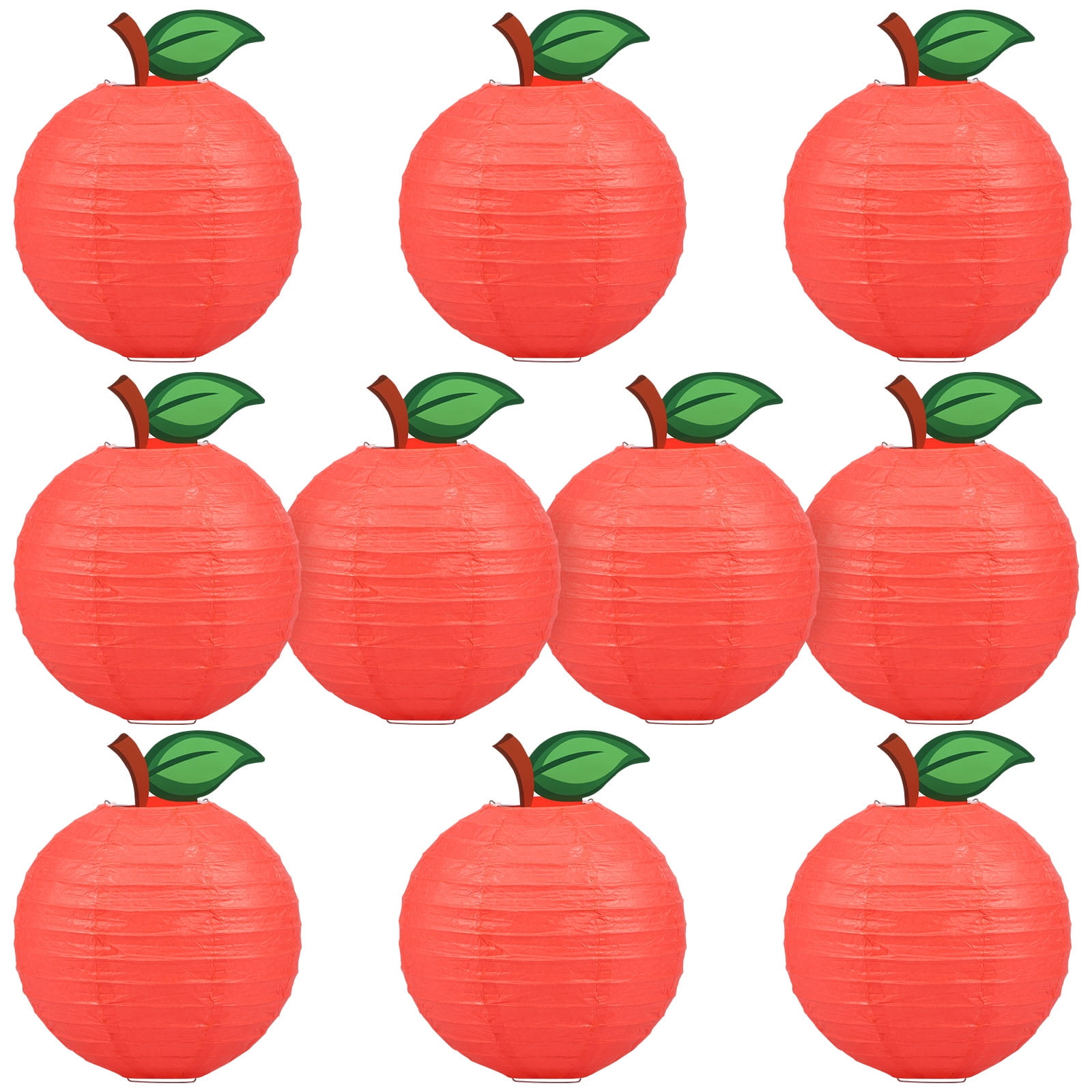 Ikoopy Red Apples Classroom Decorations Lightweight Paper Lanterns ...