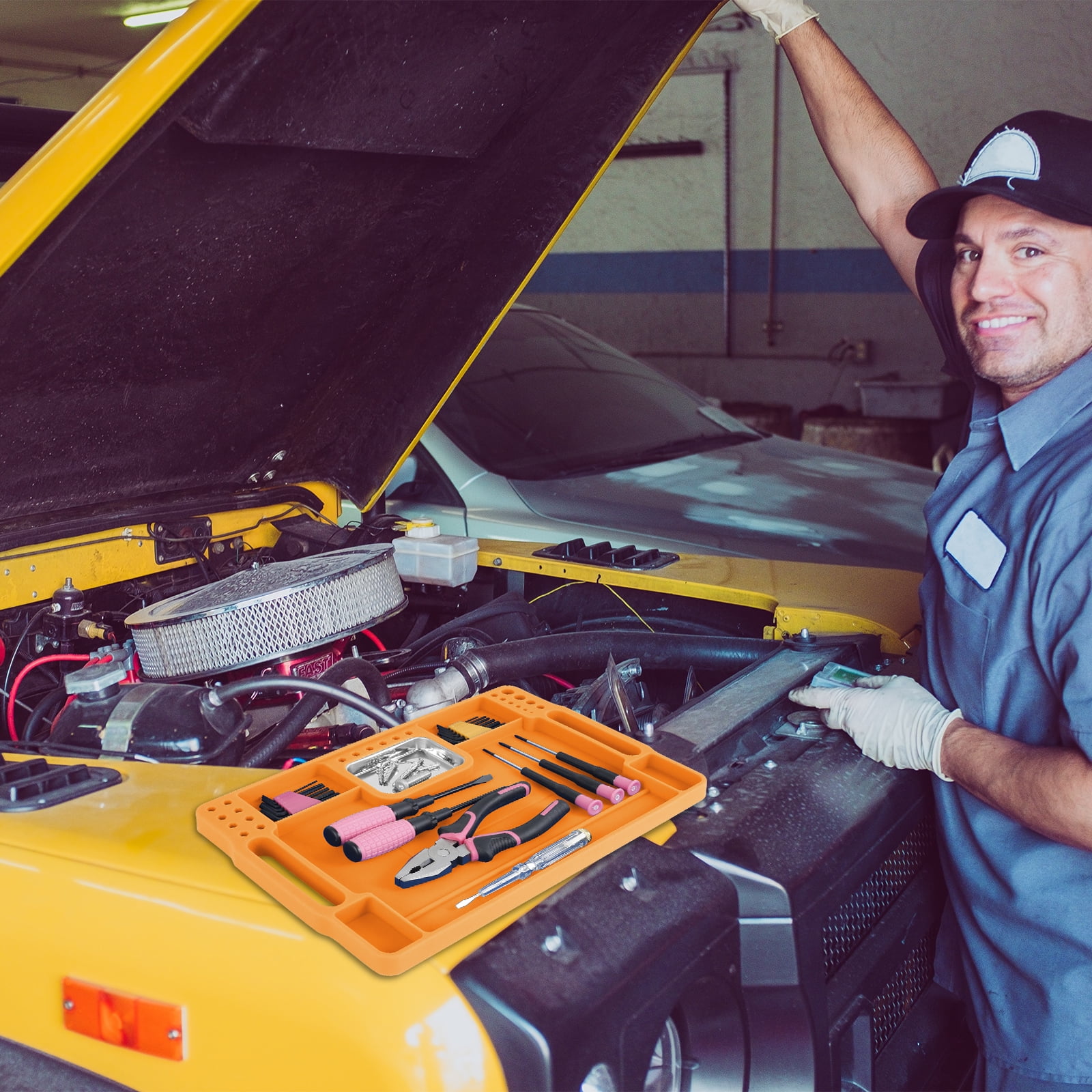 Ikoopy Silicone Tool Tray Flexible Automotive Silicone Tool Holder with ...