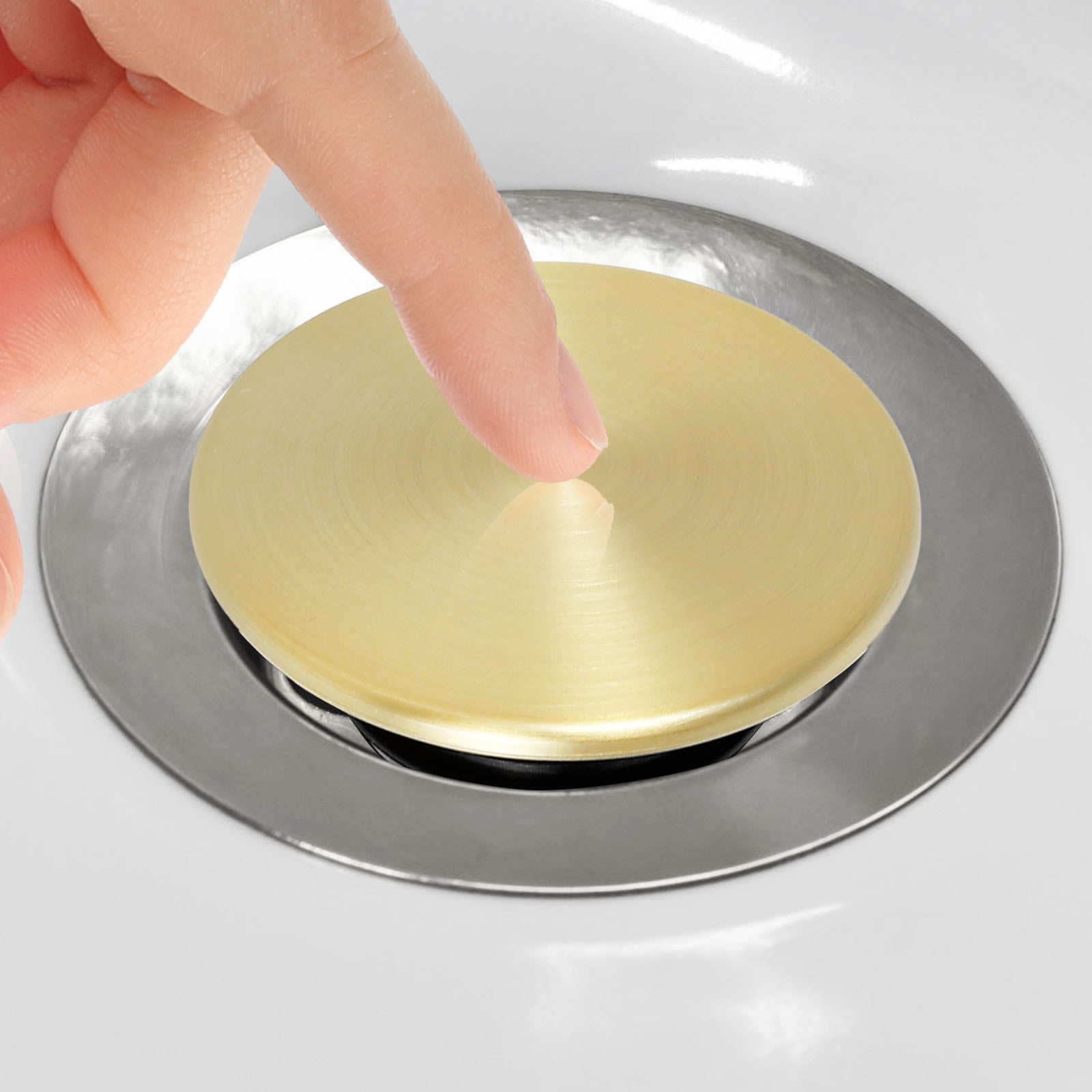 Ikopy Vessel Sink Drain Pop Up Sink Drain Anti Clogging Sink Stopper ...