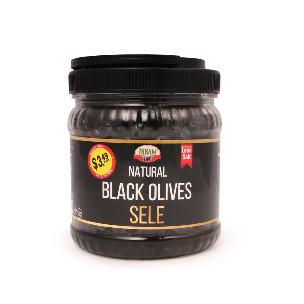 Ikram Natural Black Sele Olives (Less Salted) - 1.54 lb - Walmart.com