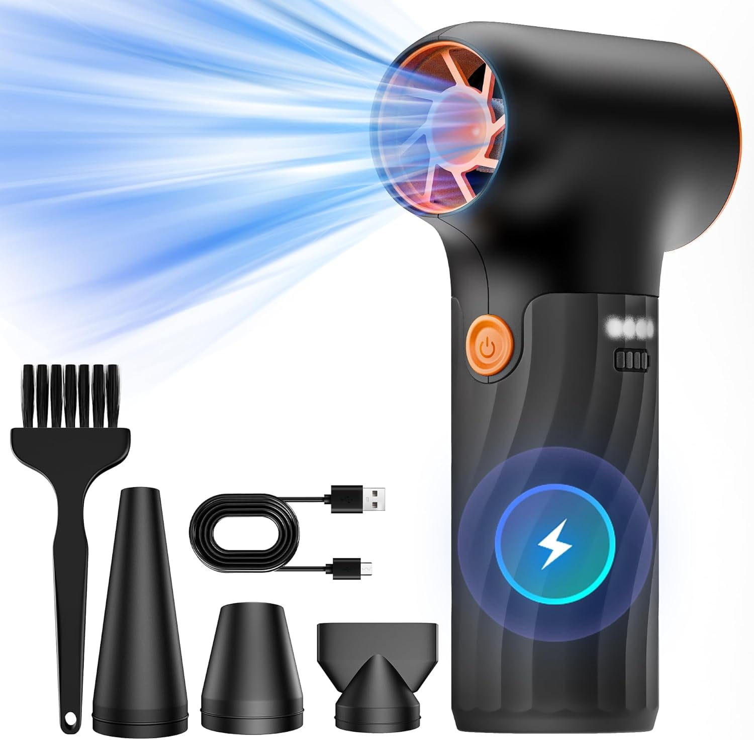 Ikristin Electric Air Duster 190,000 RPM Variable Speed Compressed for ...