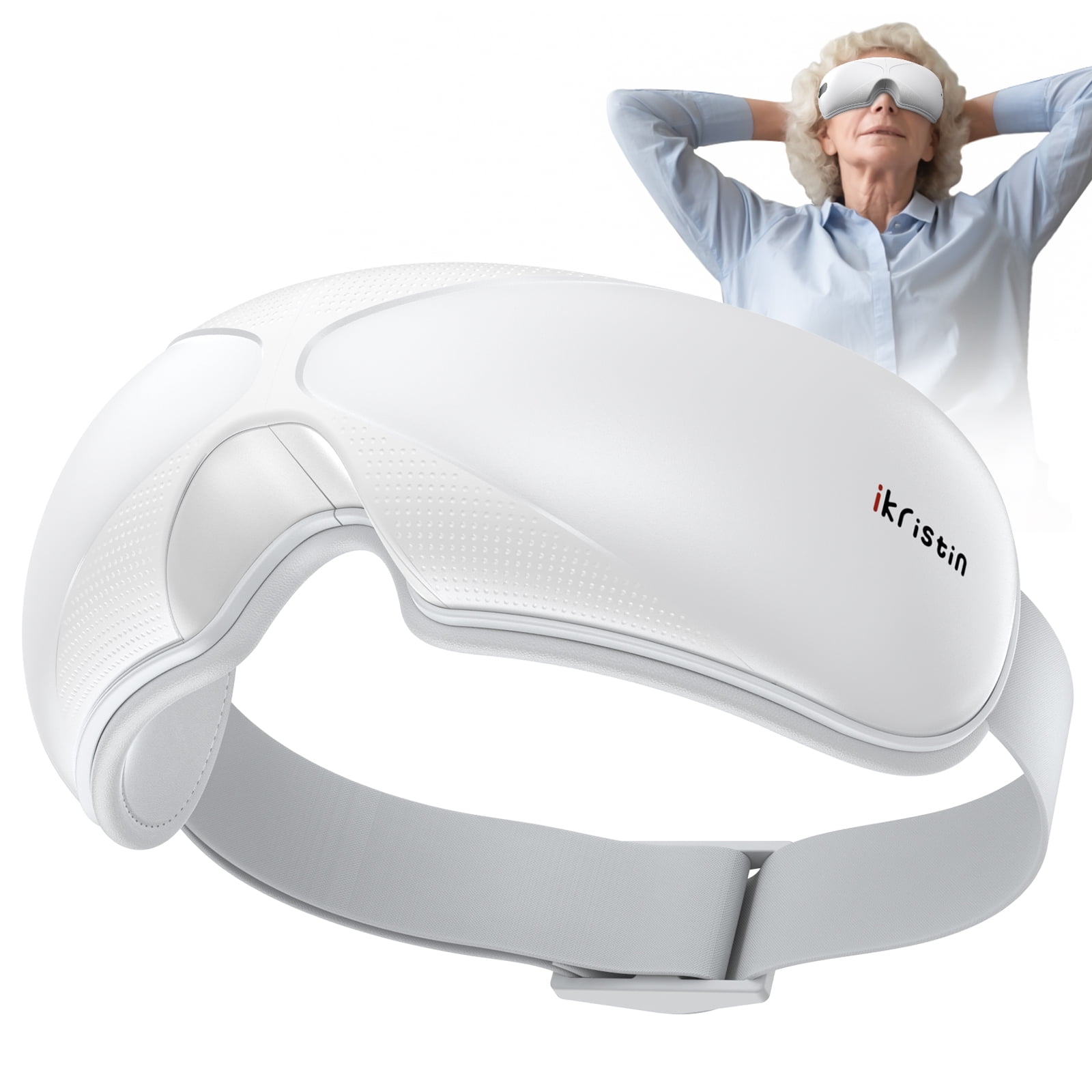 Ikristin Eye Massager with Heat, Eye Care, Face Massager with Bluetooth ...