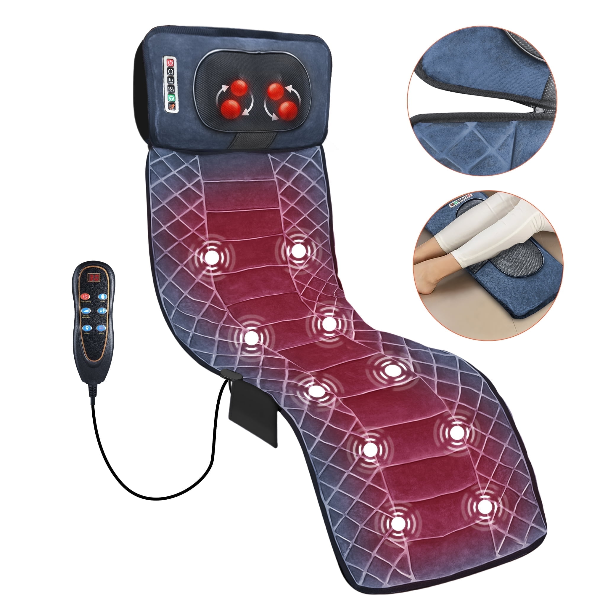 Ikristin Full Body Massager Pad Neck And Shoulder Shiatsu Kneading 4725