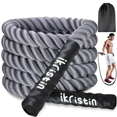 Battle Rope 40ft x 1.5in, Poly Dacron Heavy Rope for Home Gym ...