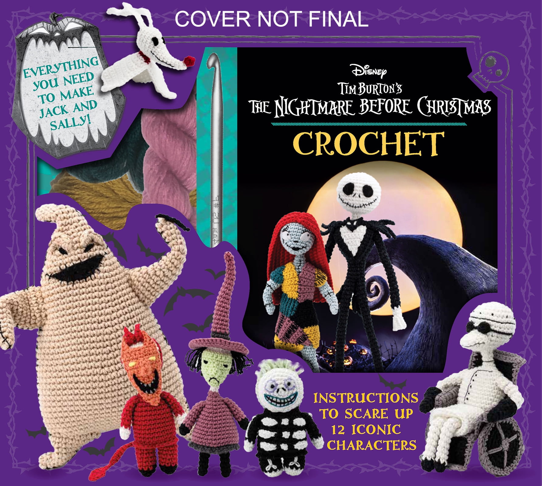 Disney's Tim Burton's Nightmare Before Christmas Crochet Kit: Includes ...
