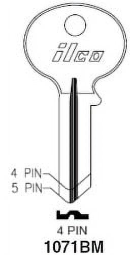 Ilco 1071BM Key blank, Wilson Bohannon (10-Pack) - Walmart.com