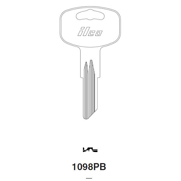 Ilco 1098PB Key blank Replacement for Peterbilt 320774 (10-Pack) - Walmart.com