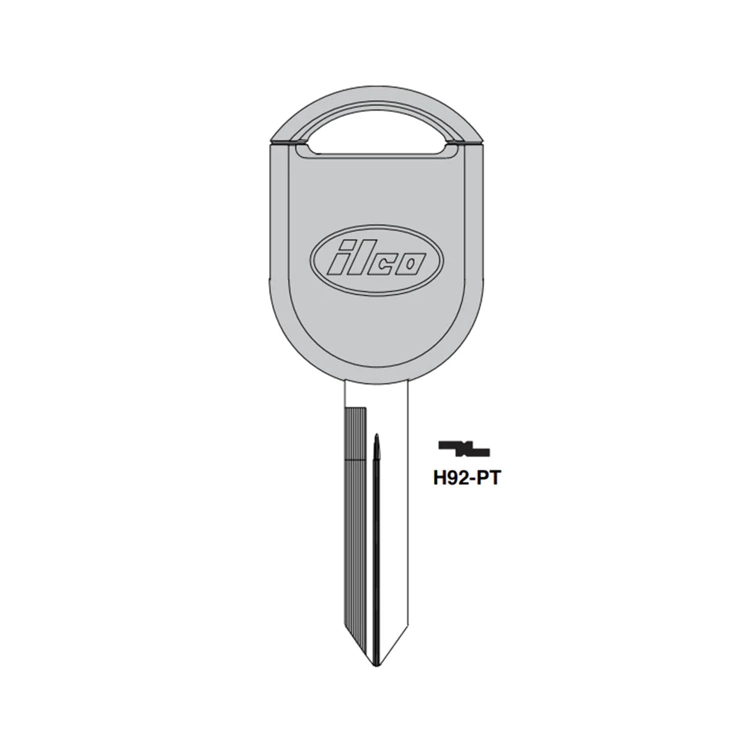 Ilco H92-PT Transponder Key 80-Bit for Ford, Each - Walmart.com