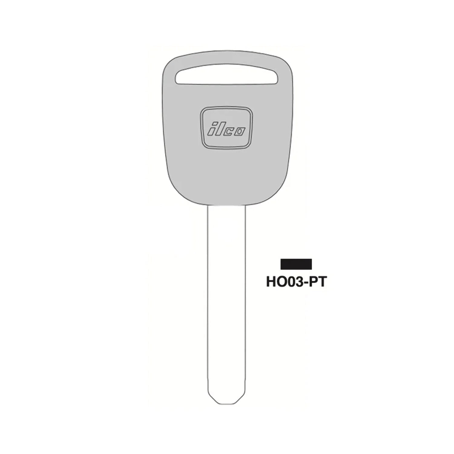 Ilco HO03-PT Honda Transponder Key, Each - Walmart.com