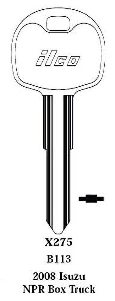 Ilco X275 Key Blank for Isuzu Truck 10 Pack - Walmart.com