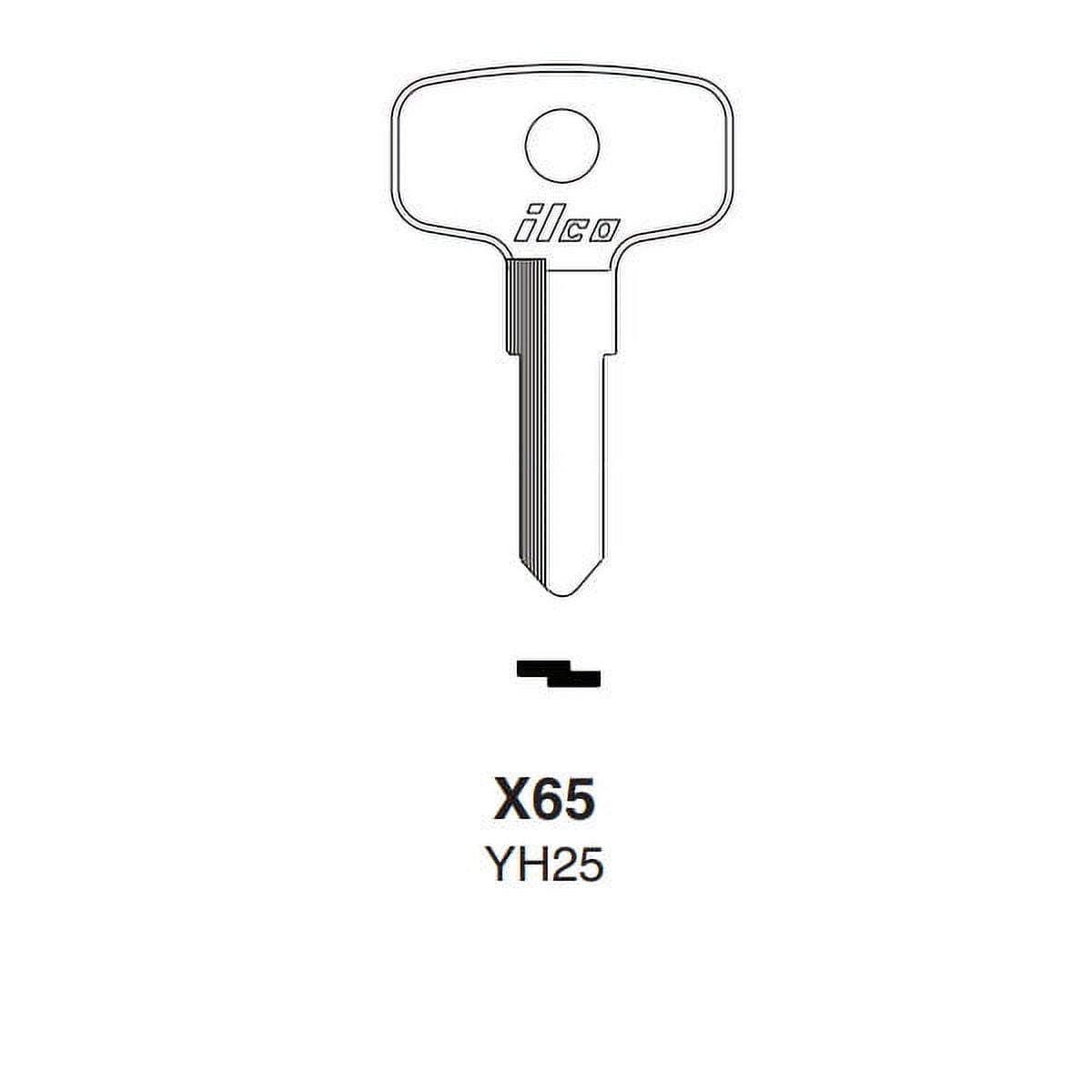 Ilco YH25 Key blank for Yamaha X65 (10-Pack) - Walmart.com