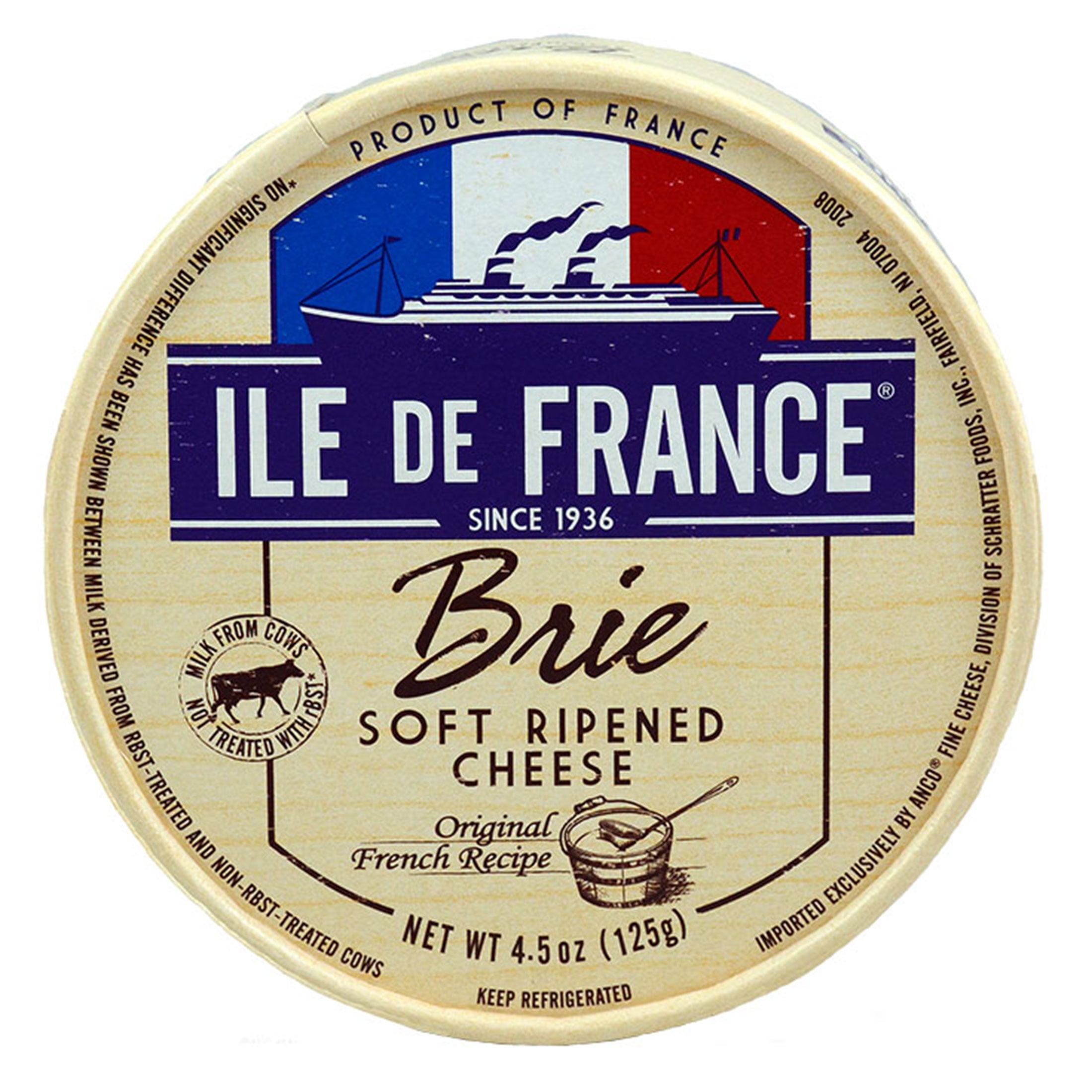 Ile De France French Brie, Refrigerated, Cardboard Container - Walmart.com